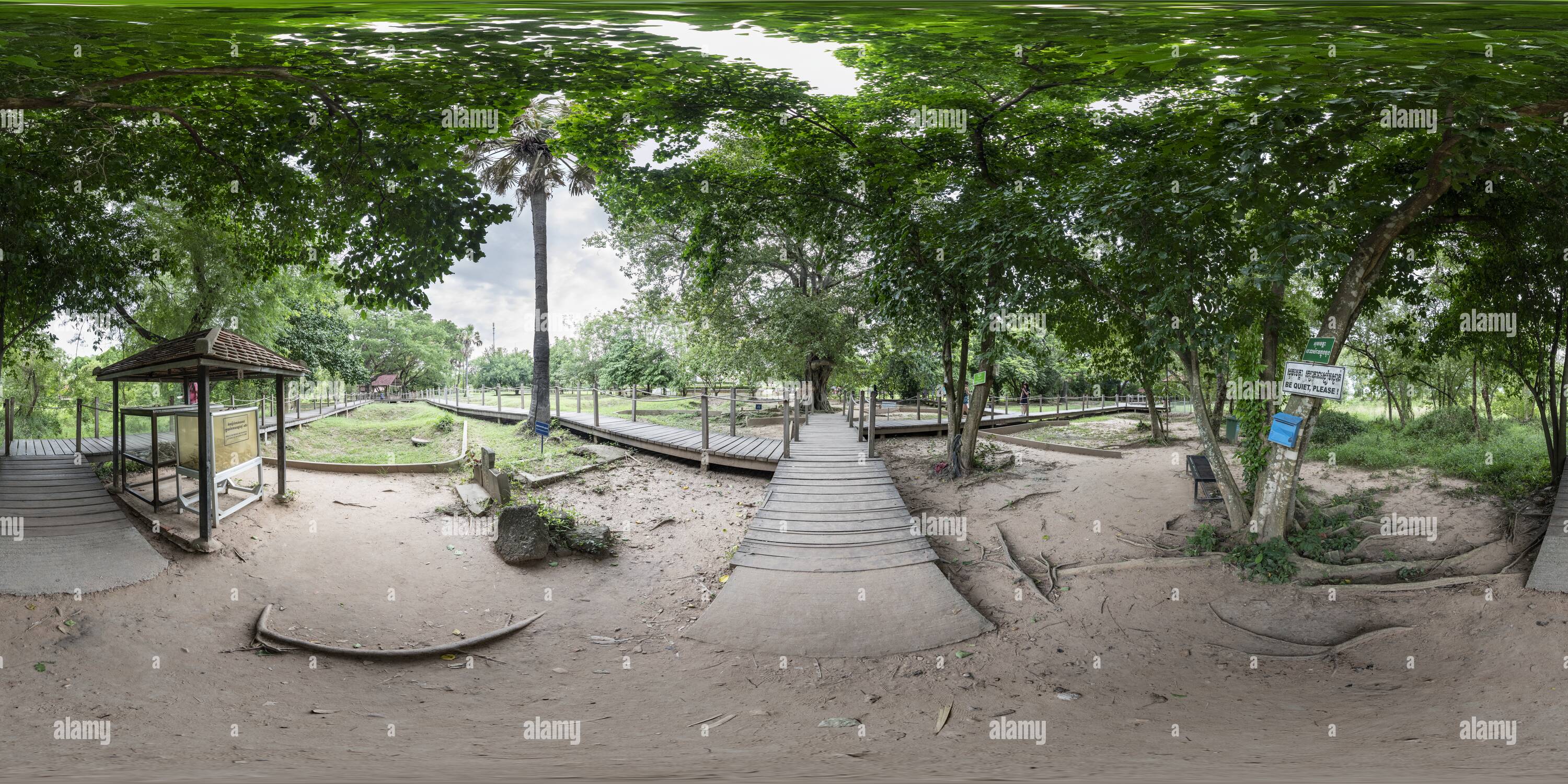 360° view of Choeung Ek (The killing fields), in front of the killing ...