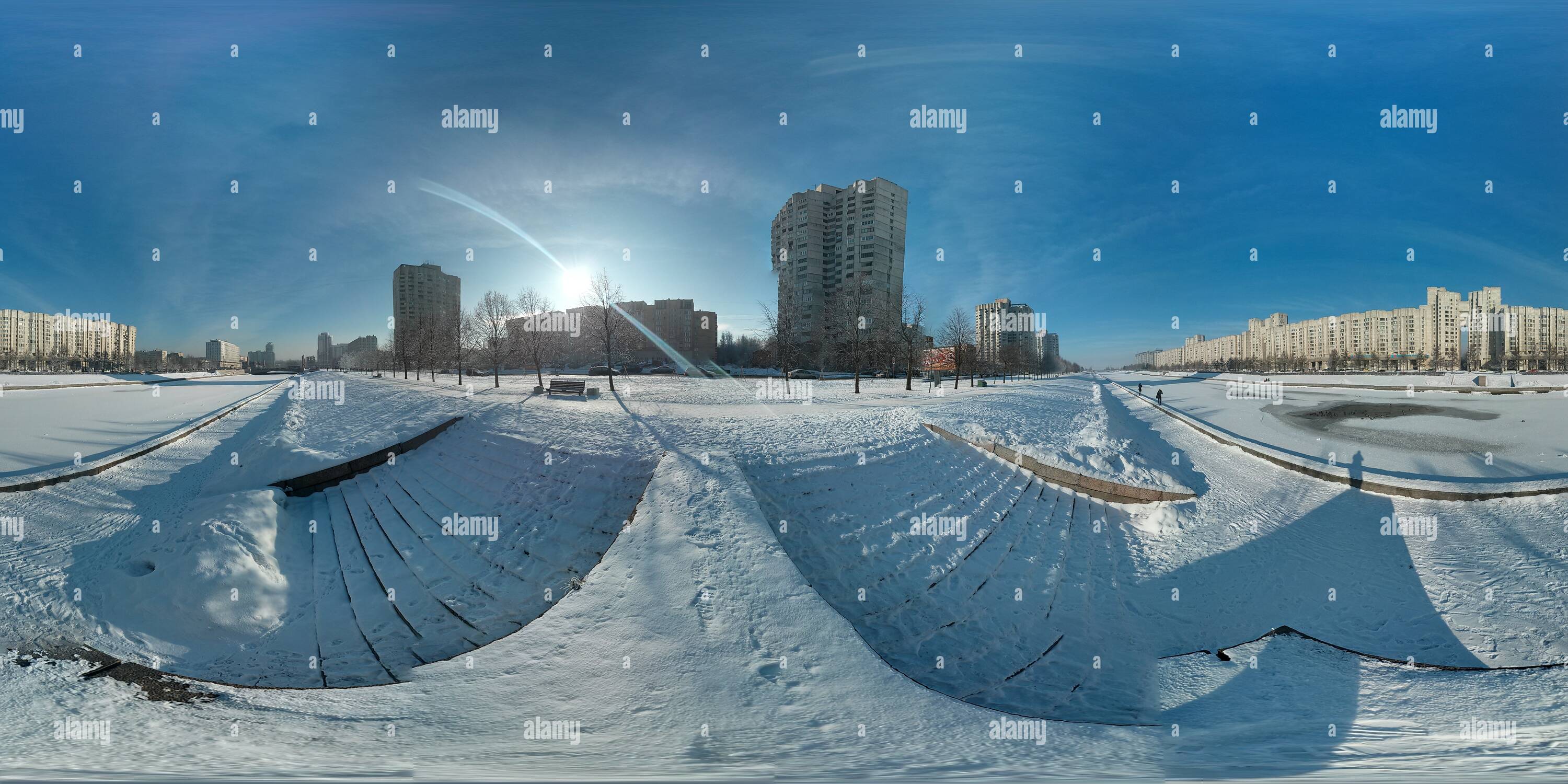 360° view of Winter in Petersburg - Alamy