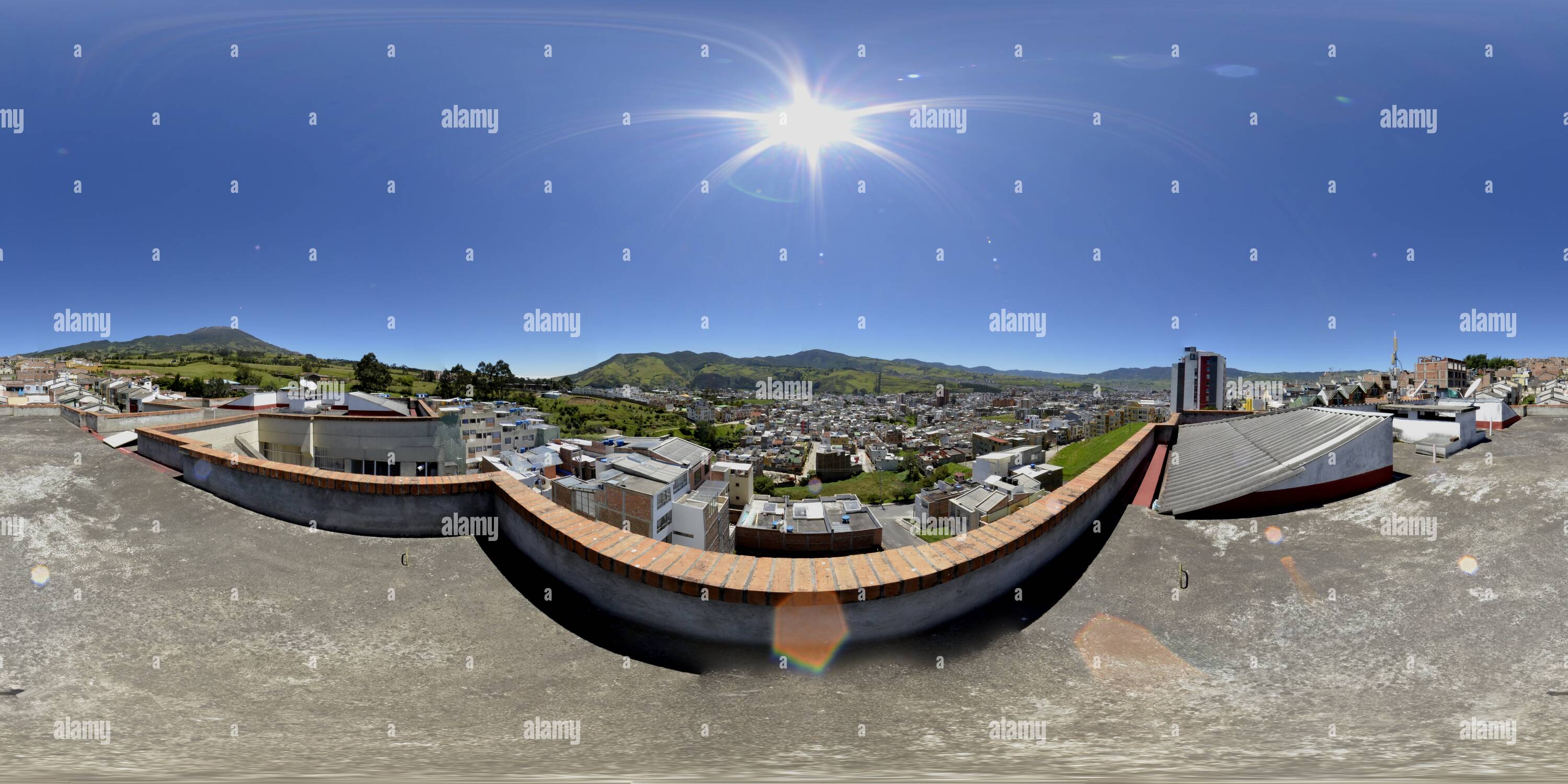 360° view of Panorama of the Pasto since Mariluz - Alamy
