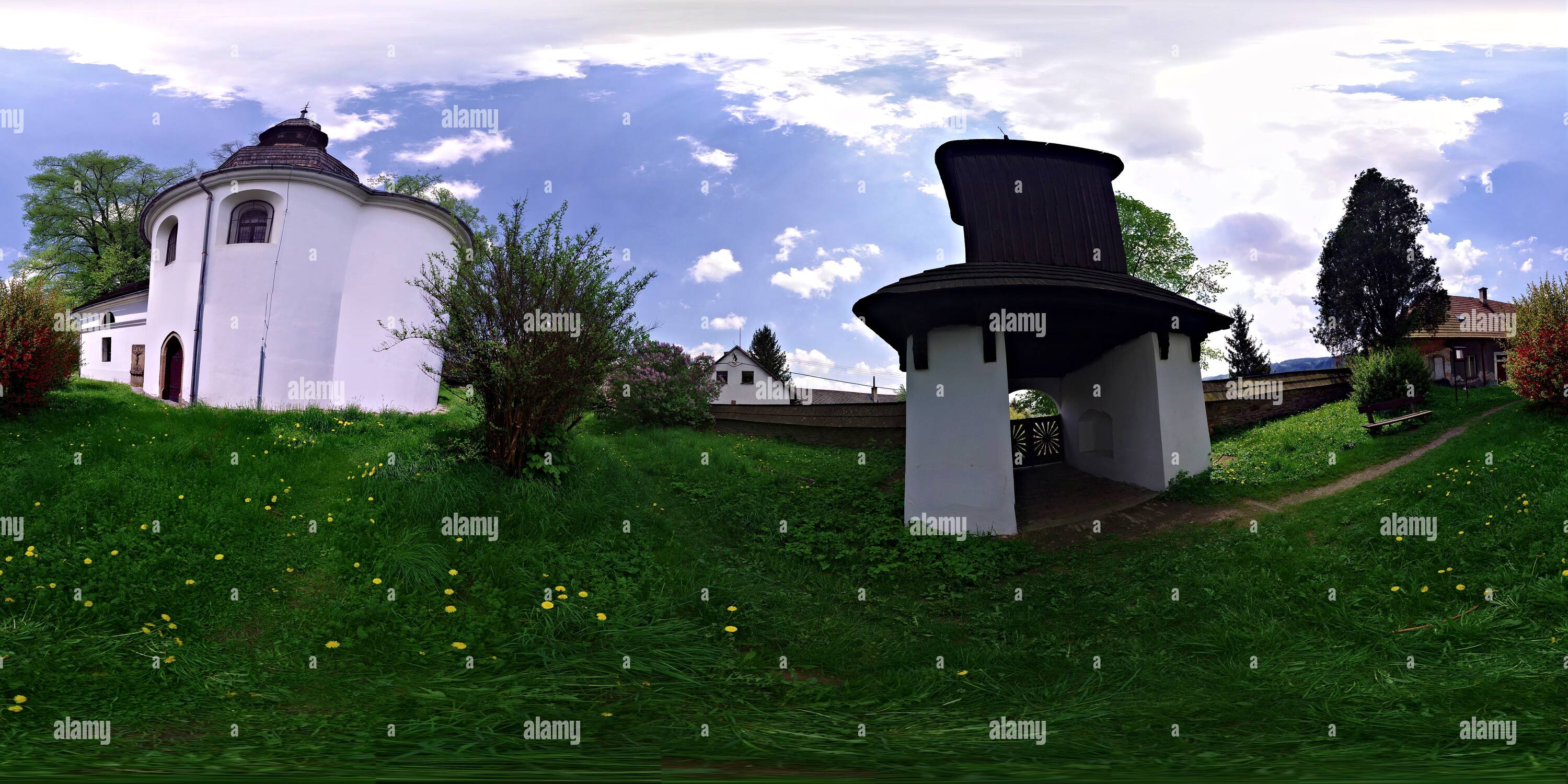360° view of Rotunda sv. Catherine - Alamy