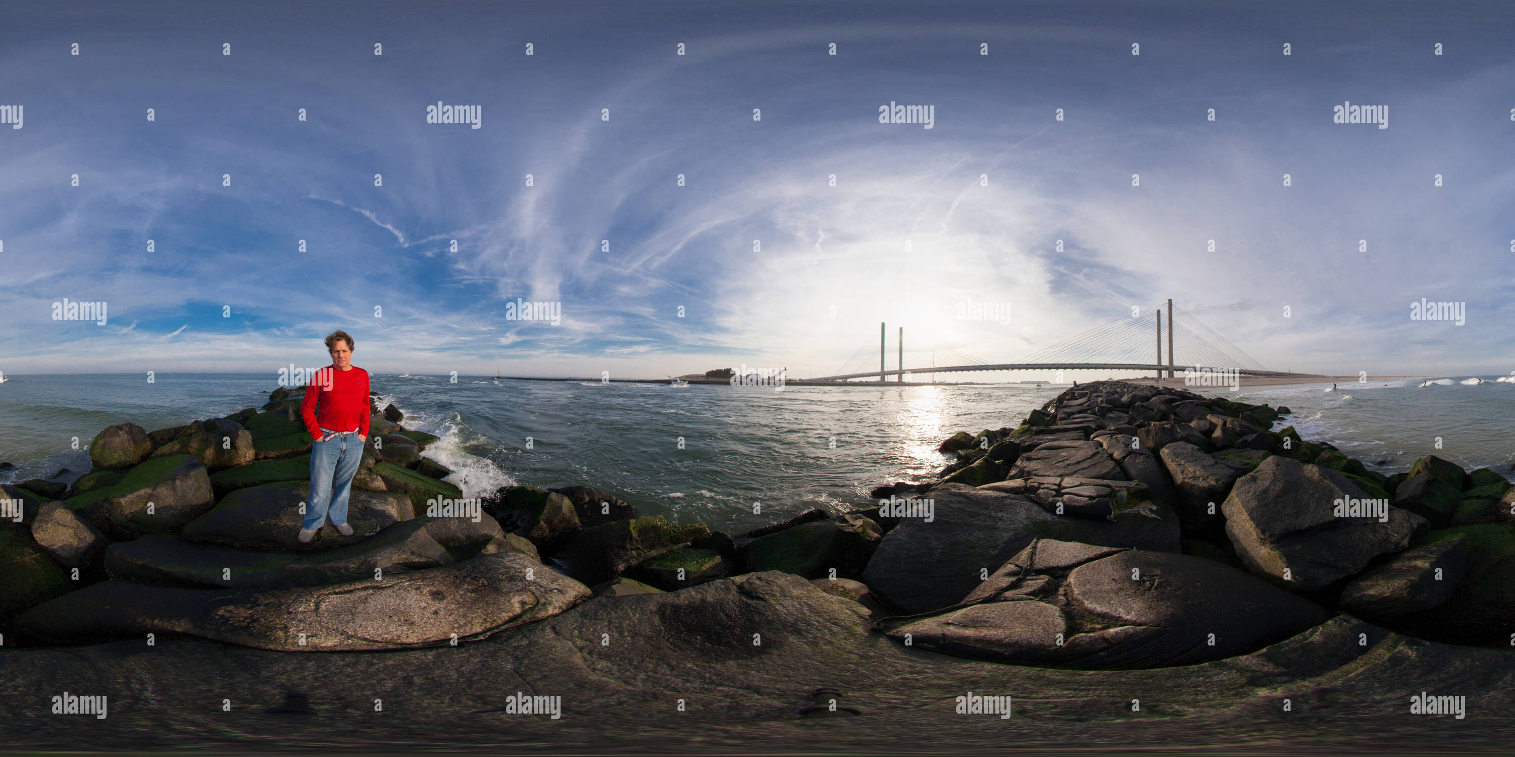 360° view of Indian River Inlet Delaware - Alamy