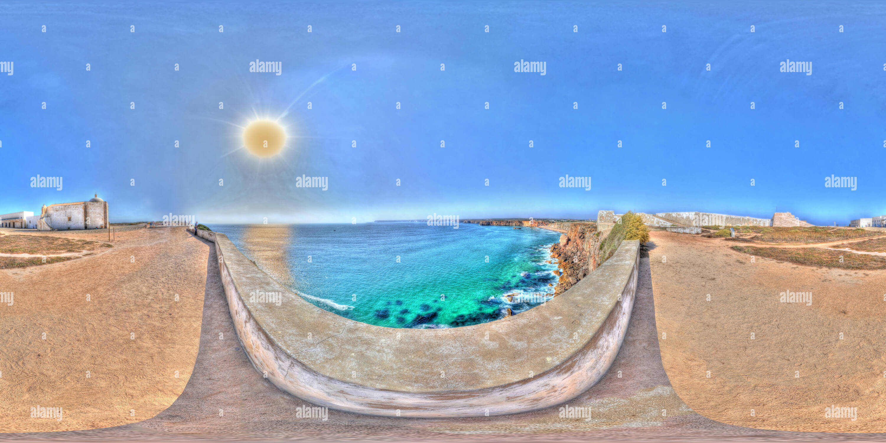 360° view of Fortress of Sagres - Alamy