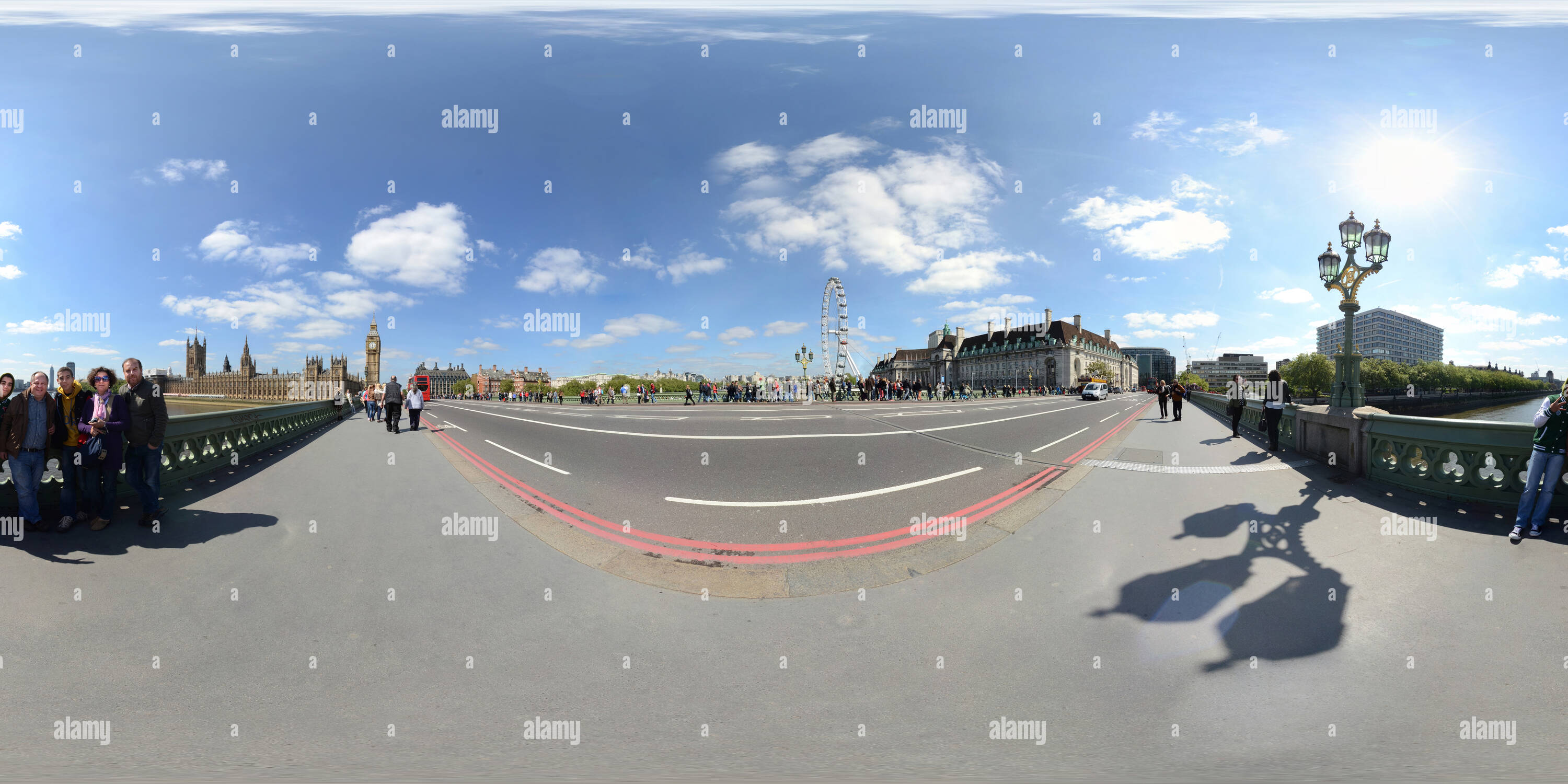 360° view of Westminster Bridge Road, London, UK - Alamy