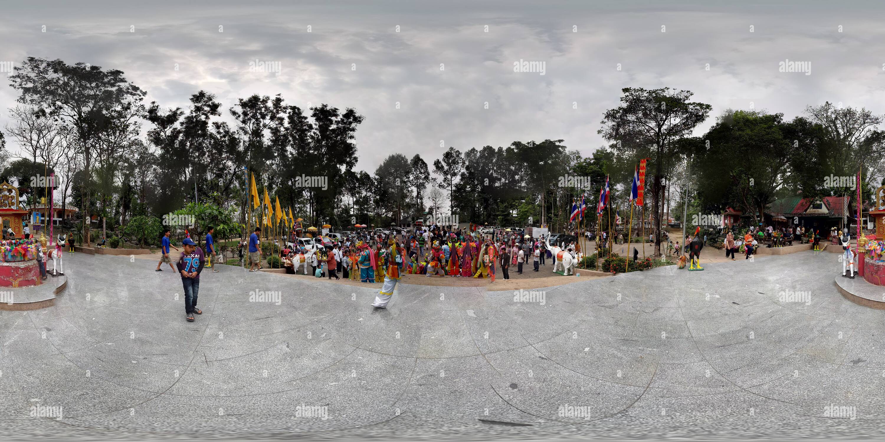 360° view of Fang city well at Poy Sang Long - Alamy