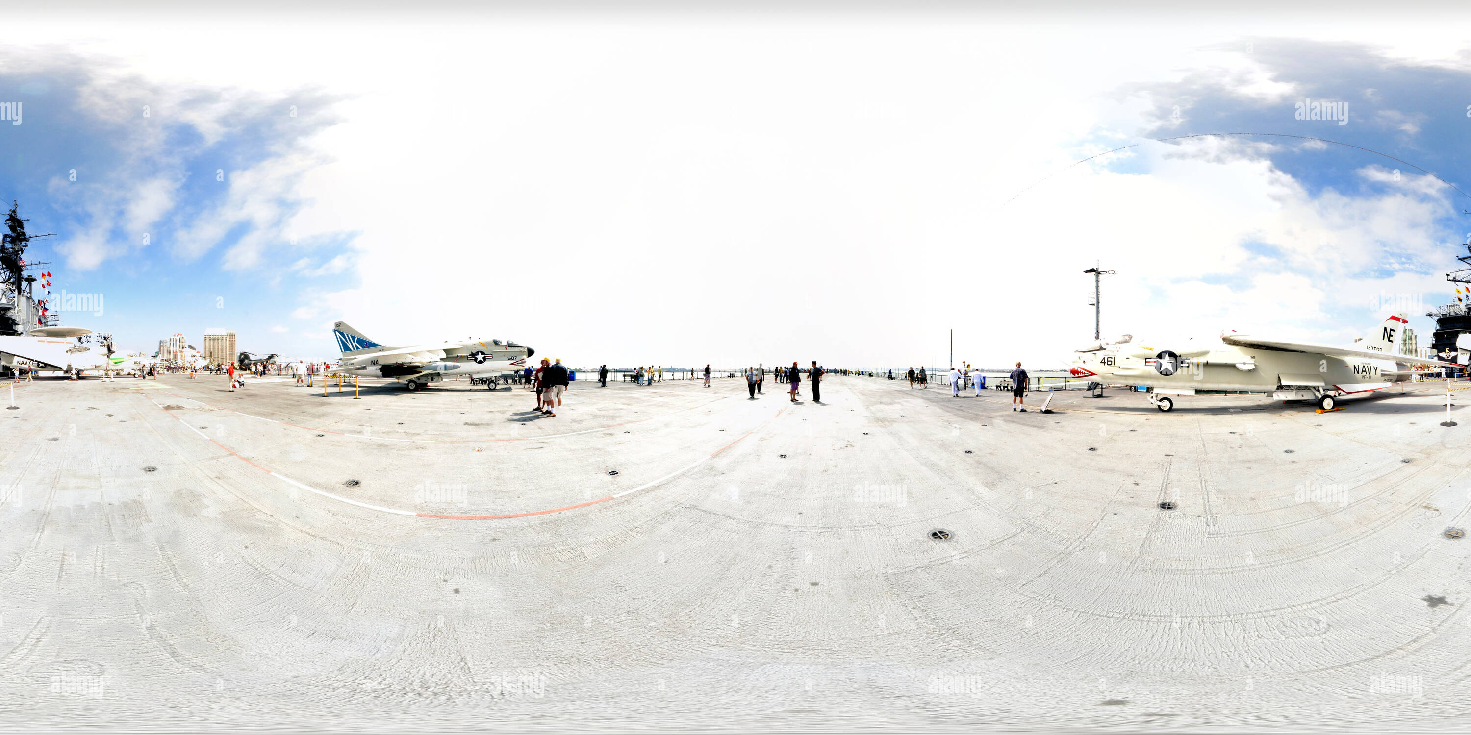 360° view of USS Midway - Flight Deck - Alamy