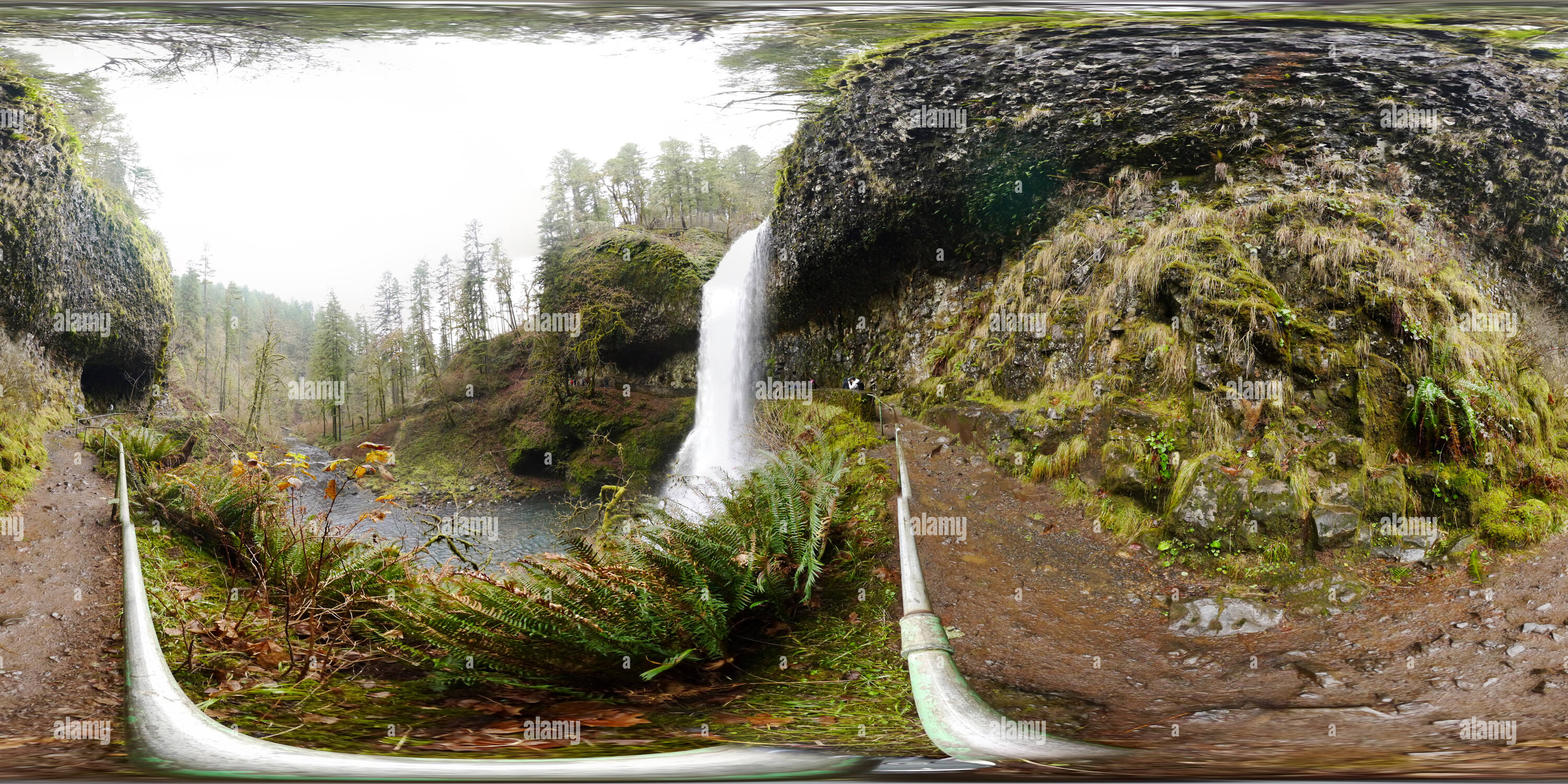 360° view of Lower South Falls - Alamy