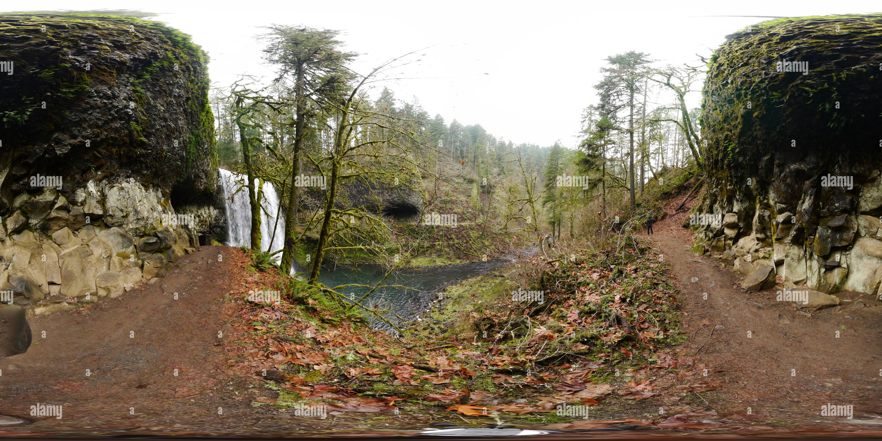 360° view of Lower South Falls - Alamy