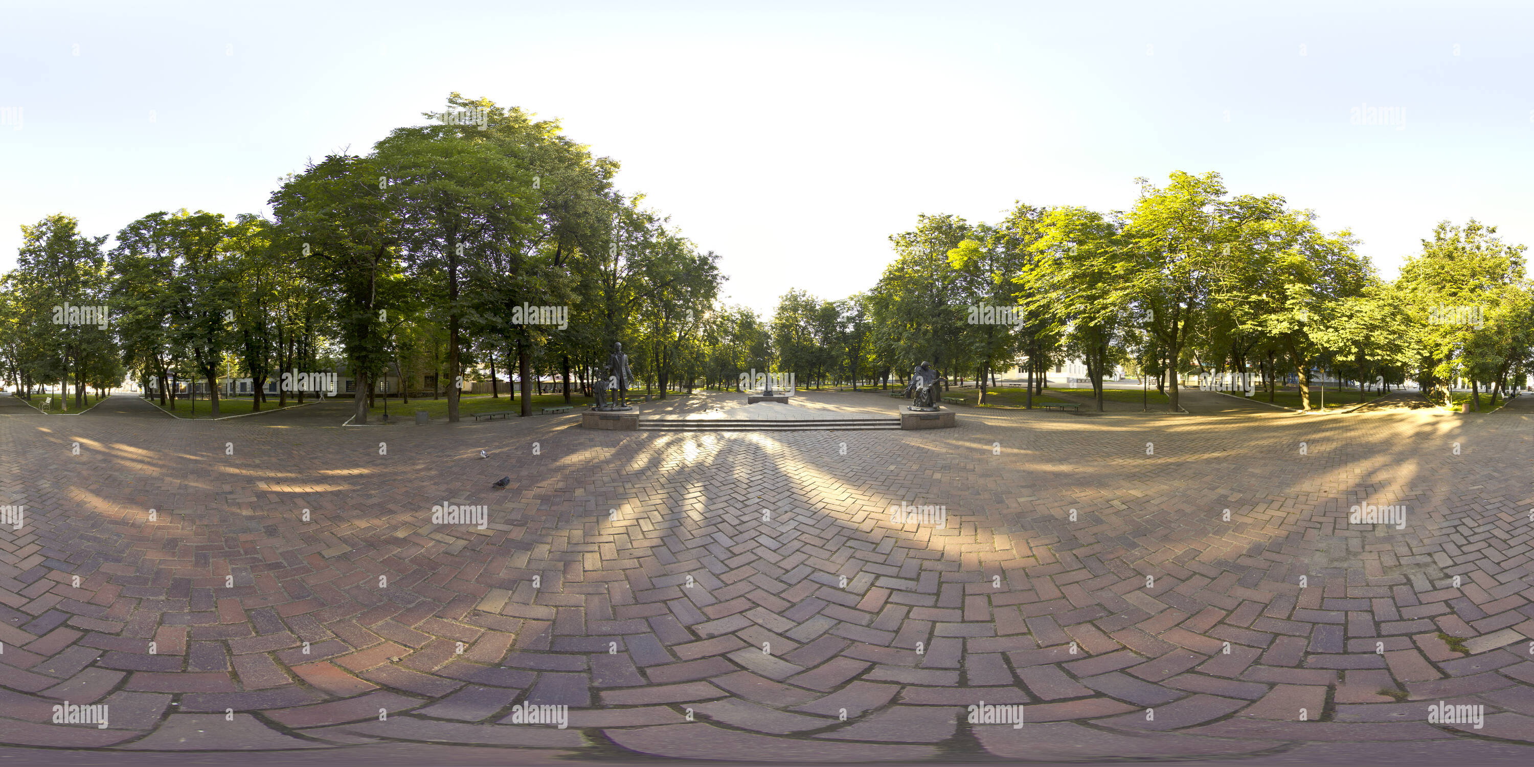 360° view of Park in the morning - Alamy