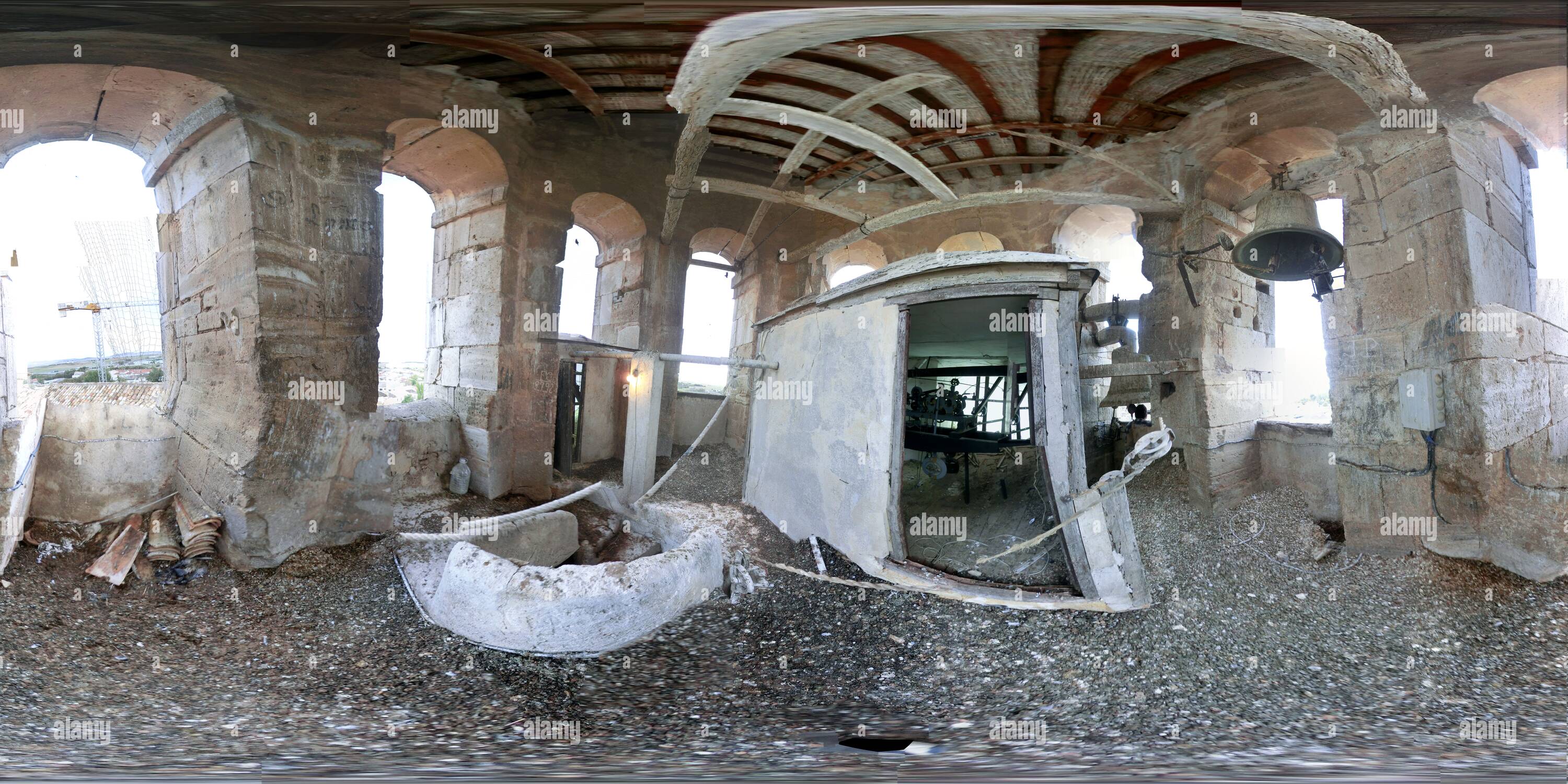 360° view of Campanario de la Iglesia de Tembleque (Toledo - Alamy