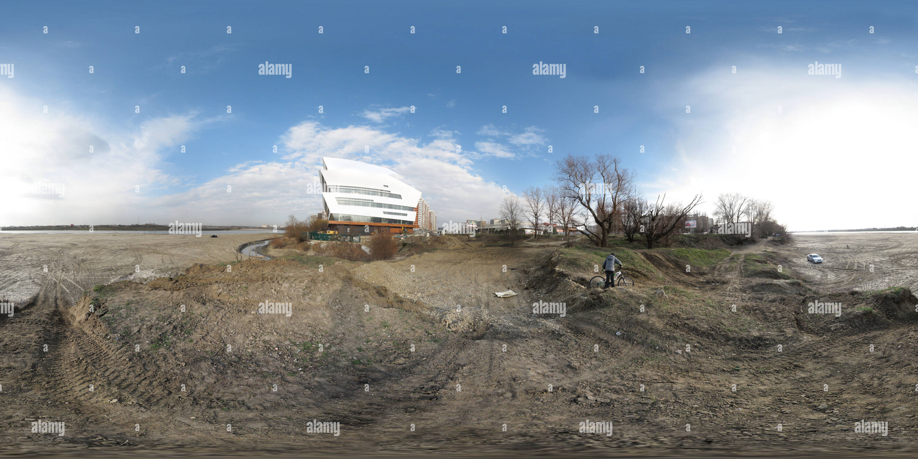 360° view of The beach of the Kuban River - Alamy