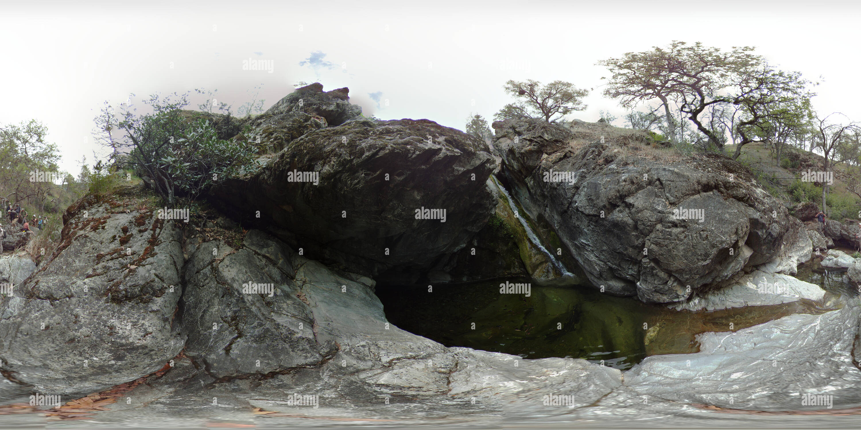 360° view of Pinto Creek Falls; Henry W Coe SP - Alamy