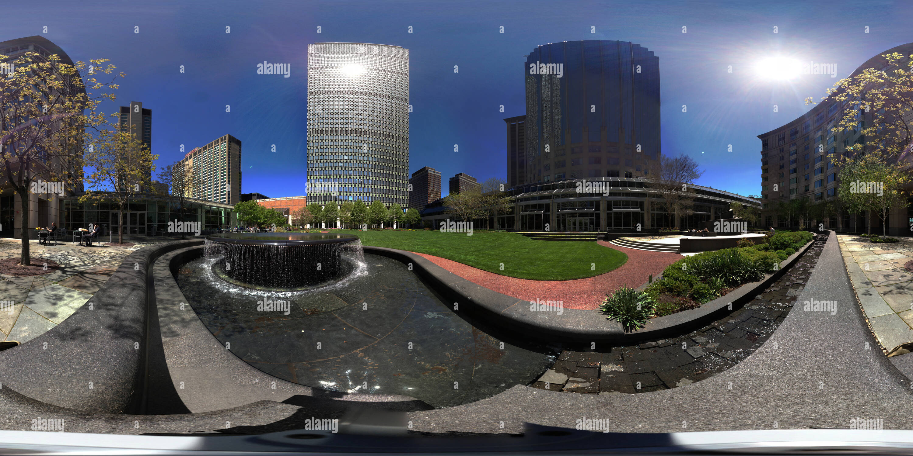 360° view of Prudential Center Garden - Best - Alamy