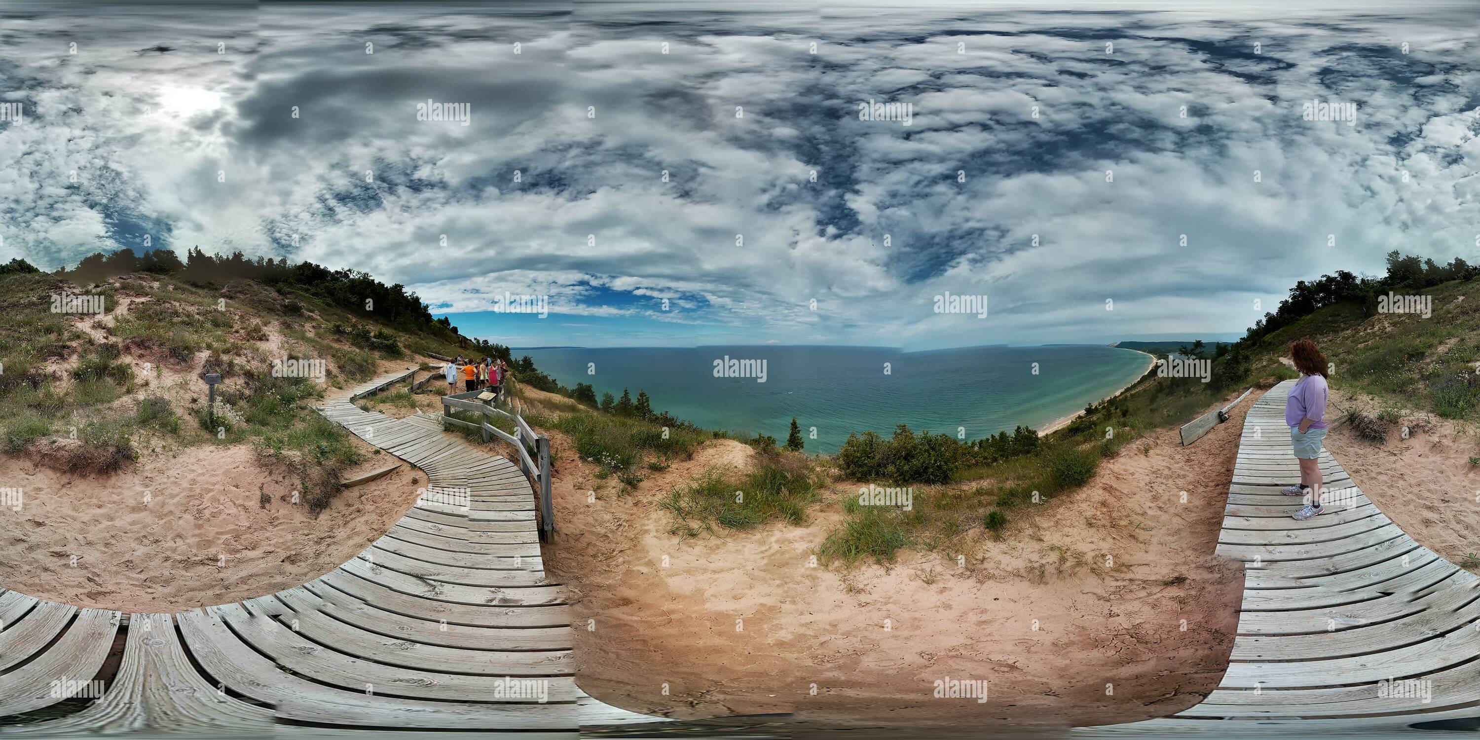 360° view of Empire Bluff Trail - final lookout - Alamy