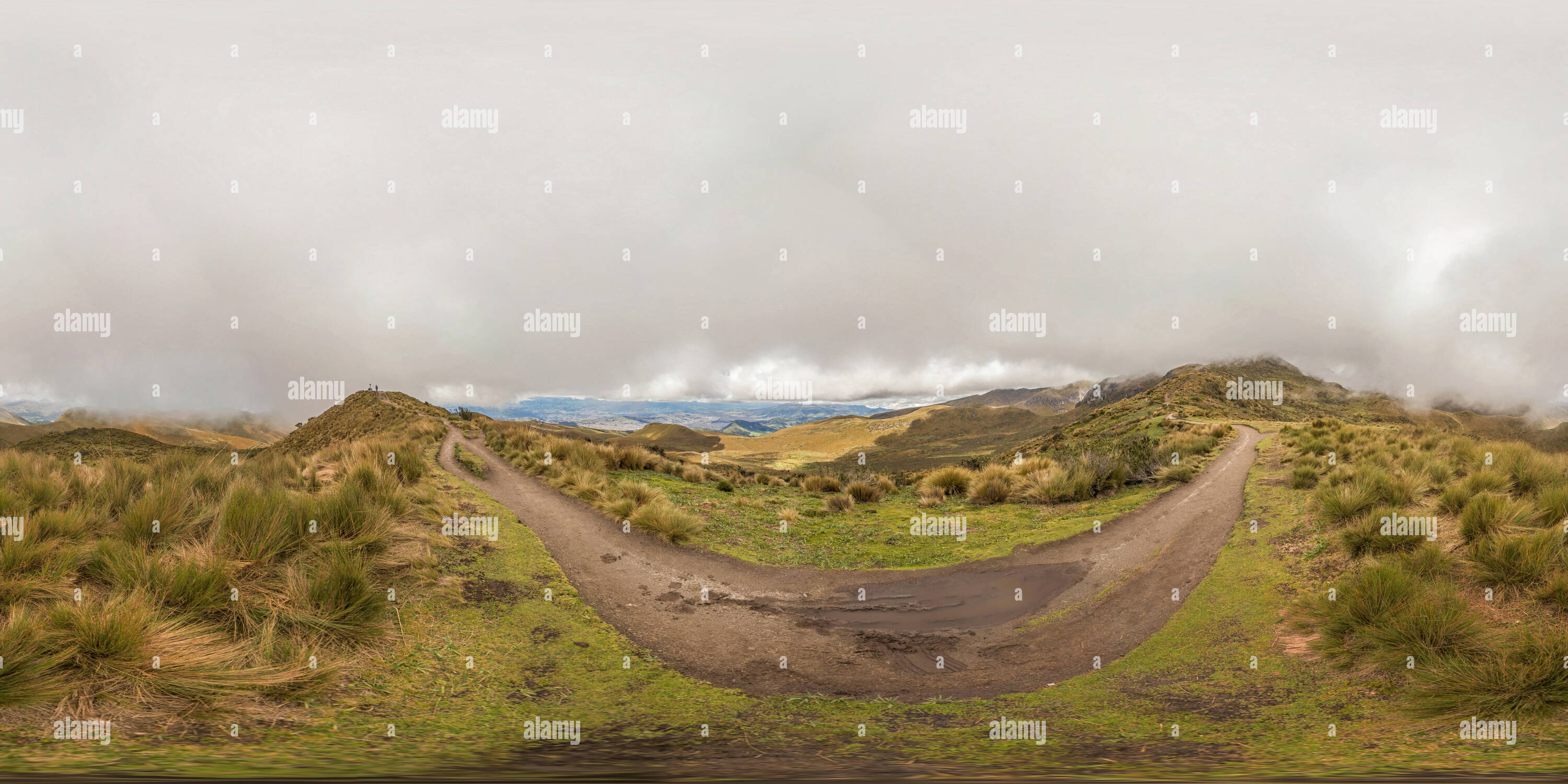 360° view of ECUADOR - Rucu Pichincha Volcano Hiking Trail 2 - Alamy