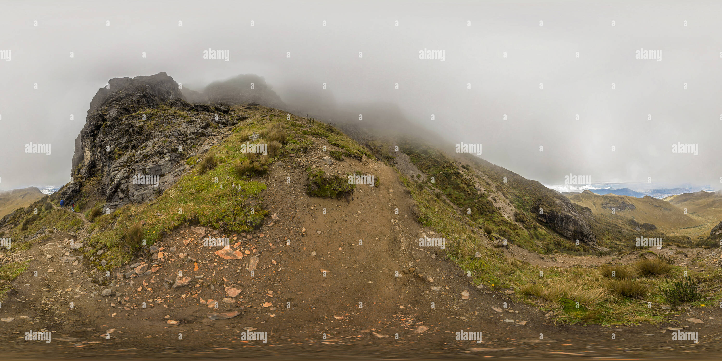 360° view of ECUADOR - Rucu Pichincha Volcano Hiking Trail 7 - Alamy