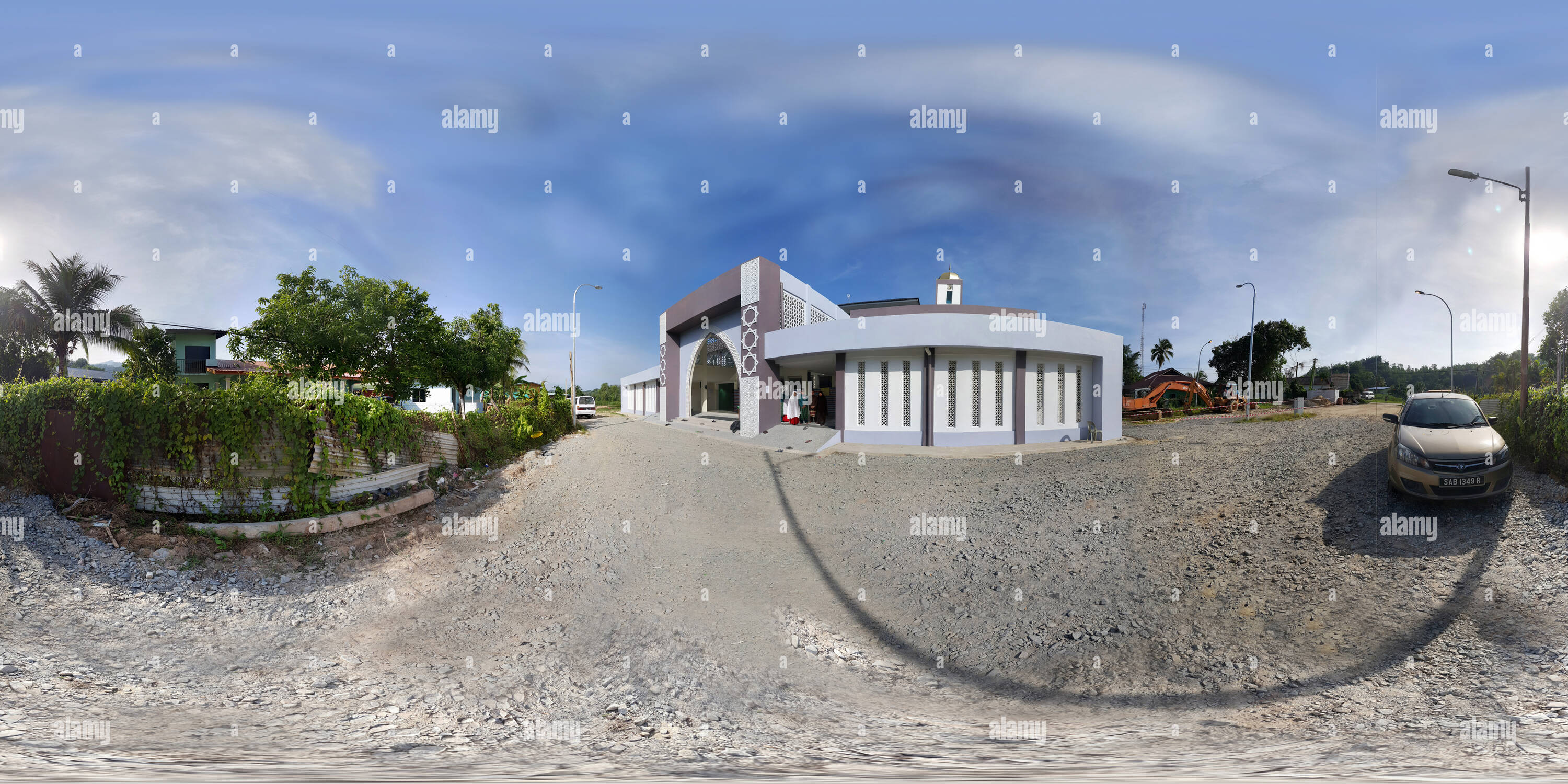 360° view of Masjid Kampung Kawang - Alamy