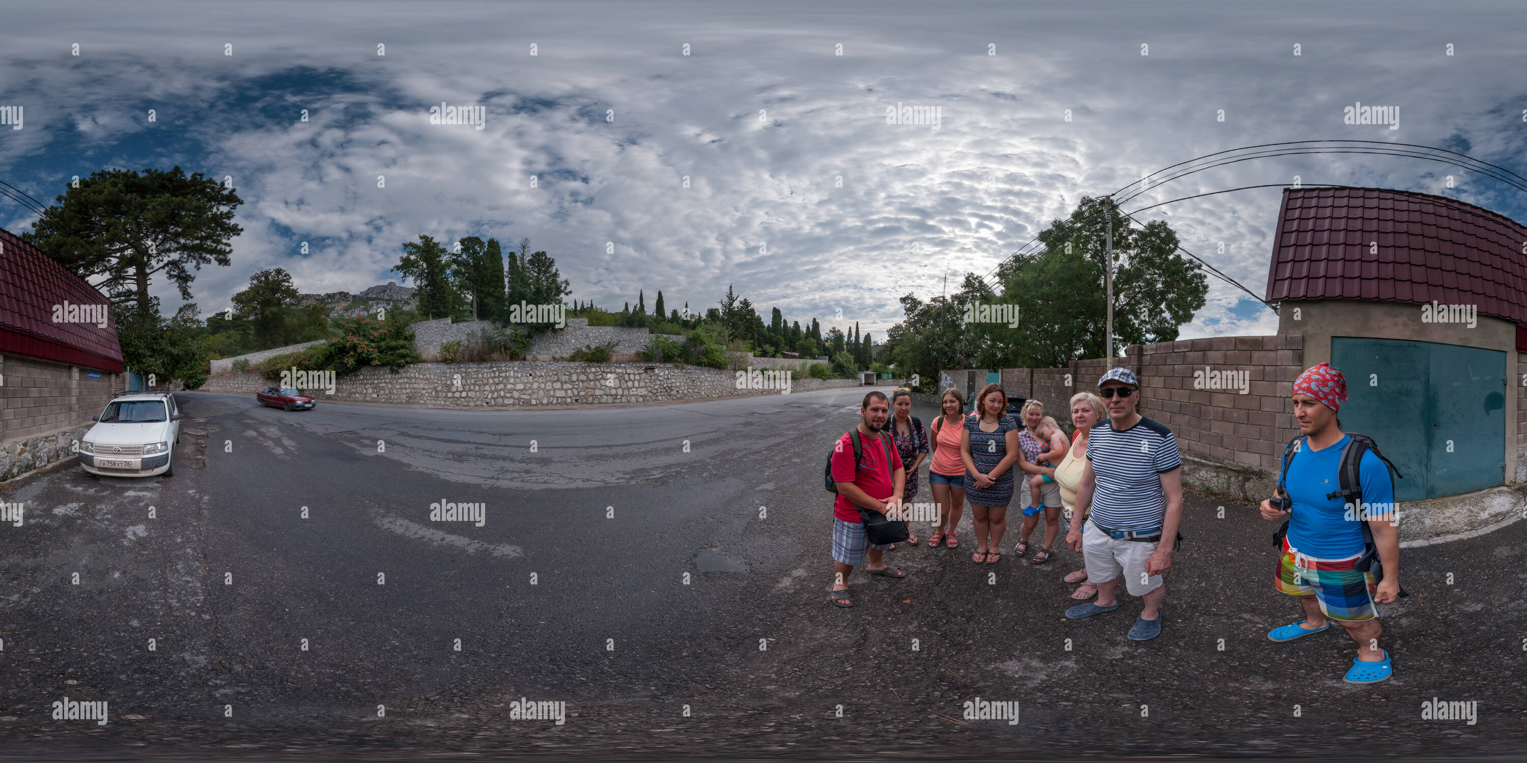 360° view of Streets of Alupka 1 - Alamy