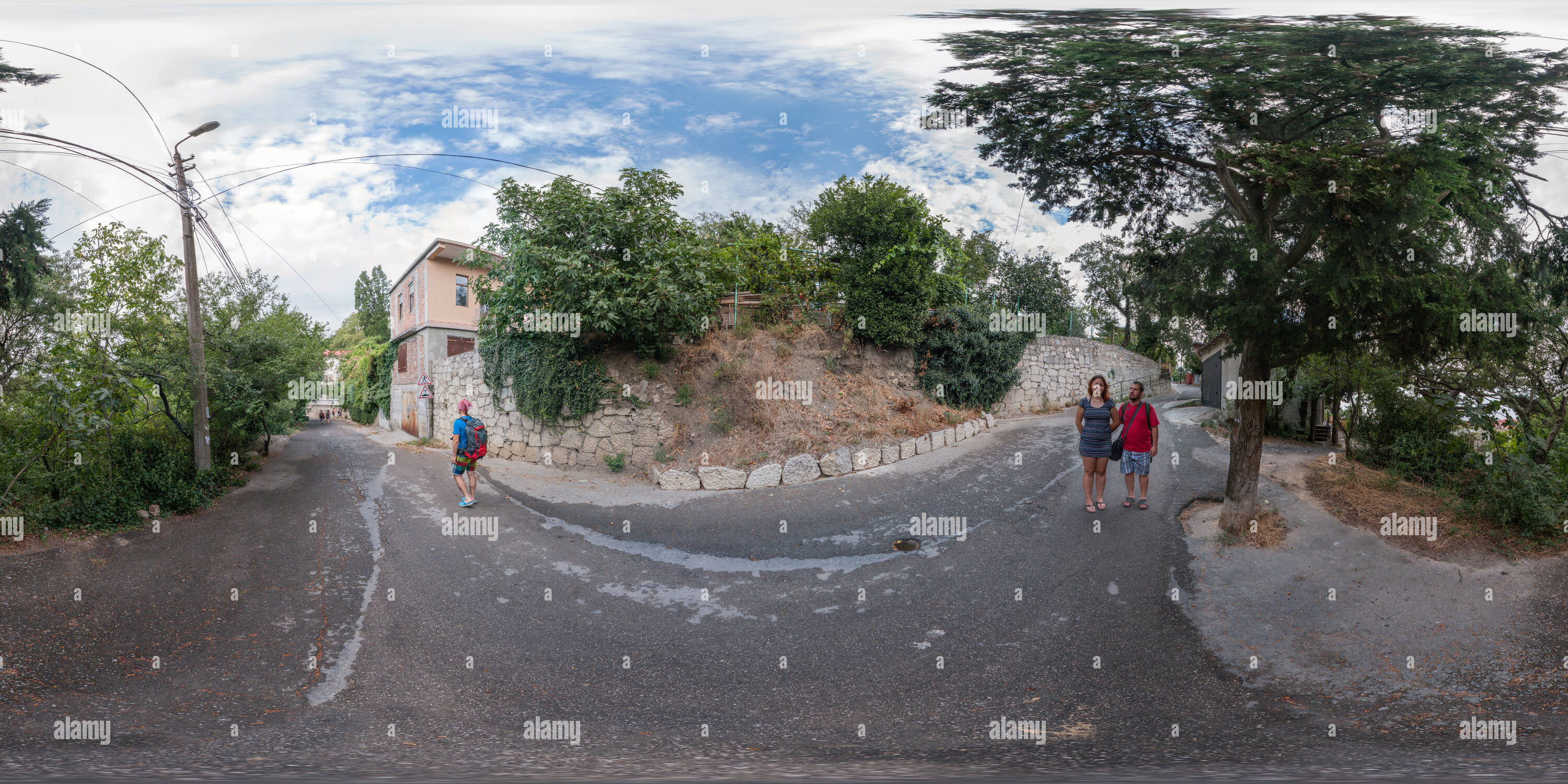 360° view of Streets of Alupka 2 - Alamy