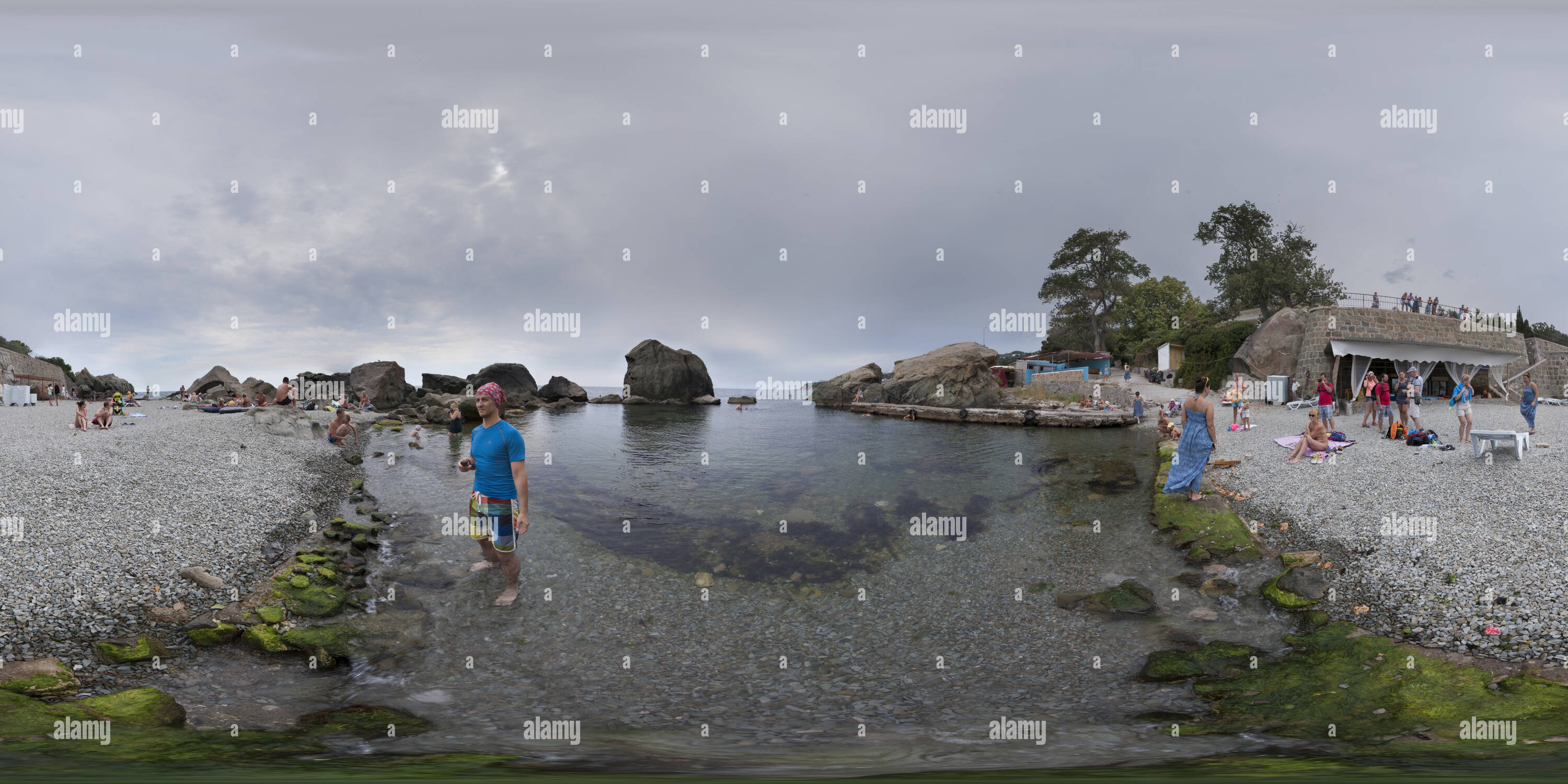 360° view of Alupka, Voontsov's garden, the Children beach - Alamy