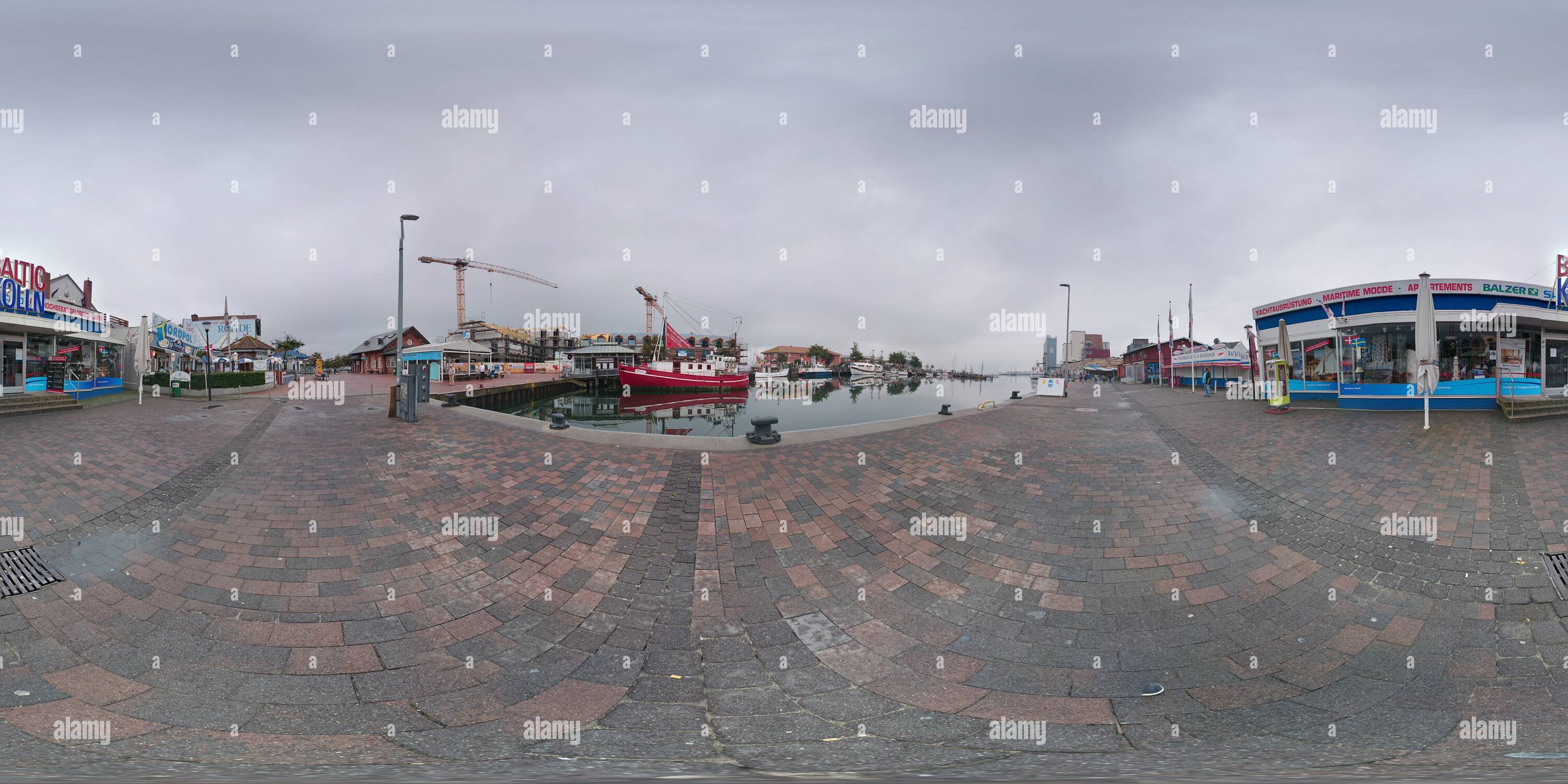 360° view of Heiligenhafen - Hafen - Alamy