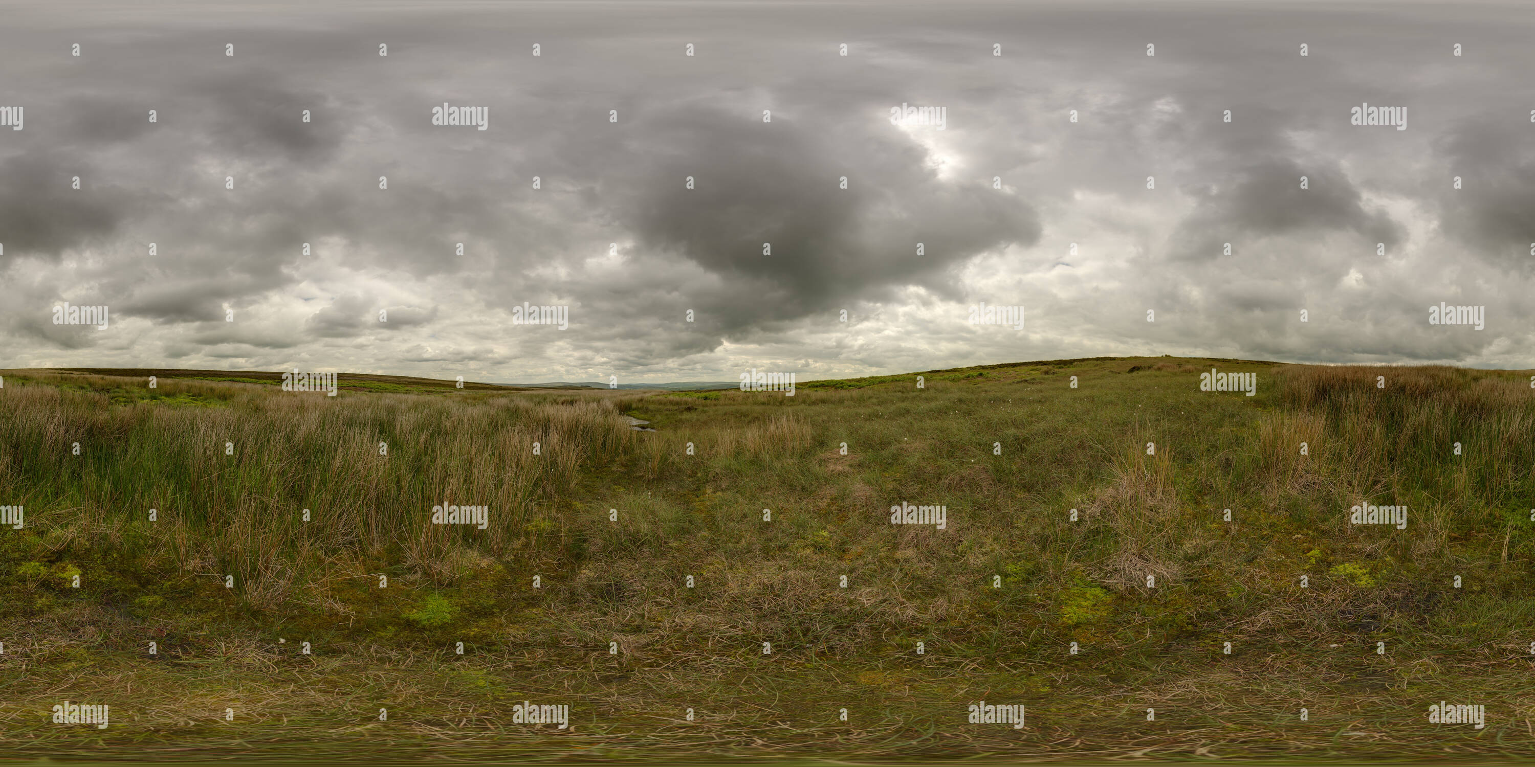 360° view of Embsay Moor, Yorkshire - Alamy