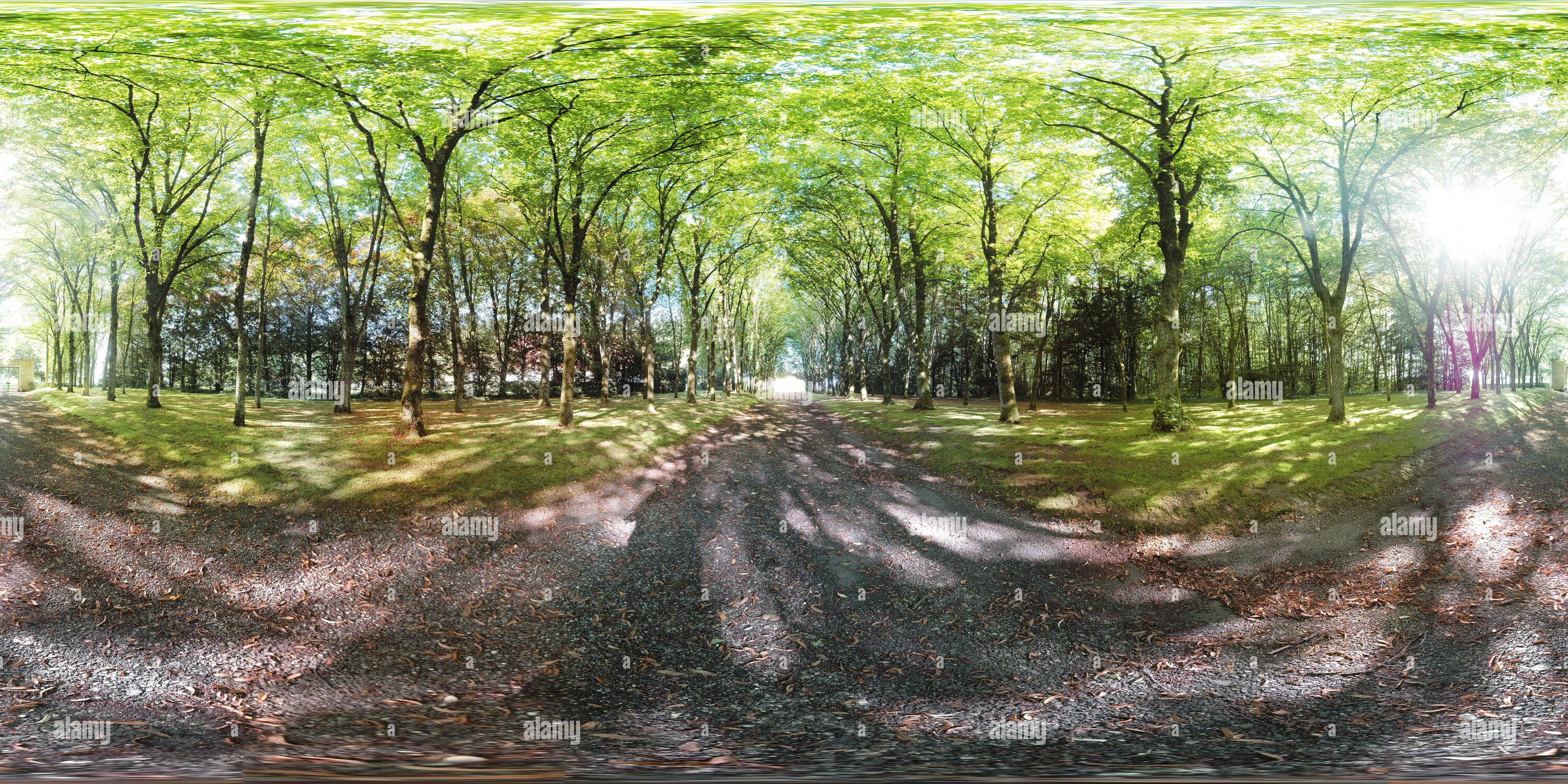360° view of Driveway leading to the castle of Ray-sur-Saone - Alamy