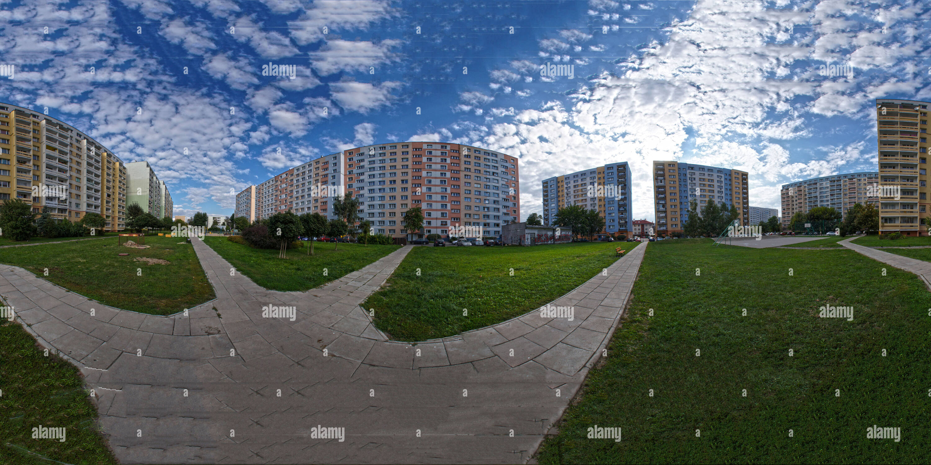 360° view of Residential area Retkinia - Alamy