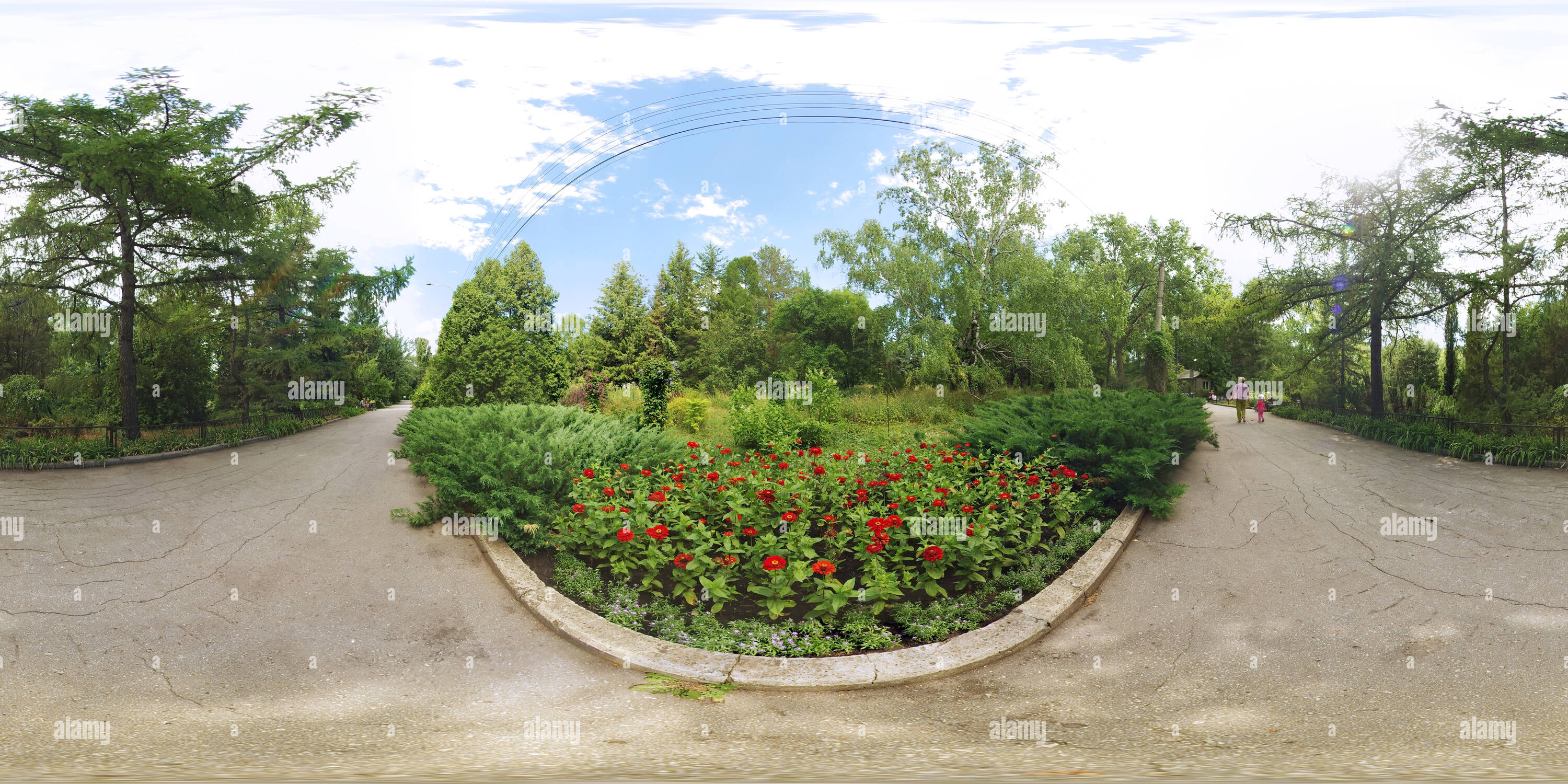 360° view of Botanical Garden of the Samara State University - Alamy