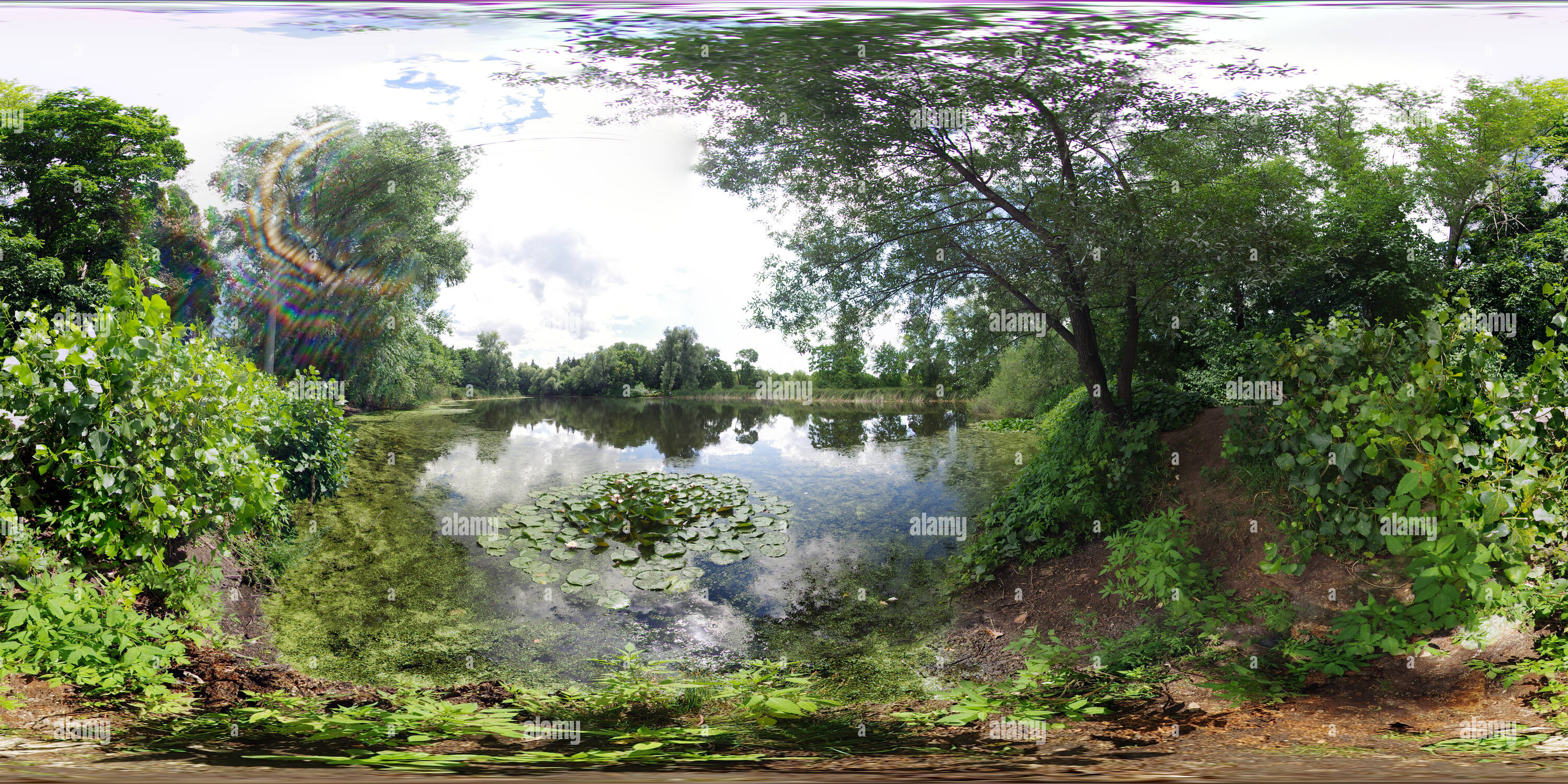 360° view of Botanical Garden of the Samara State University - Alamy