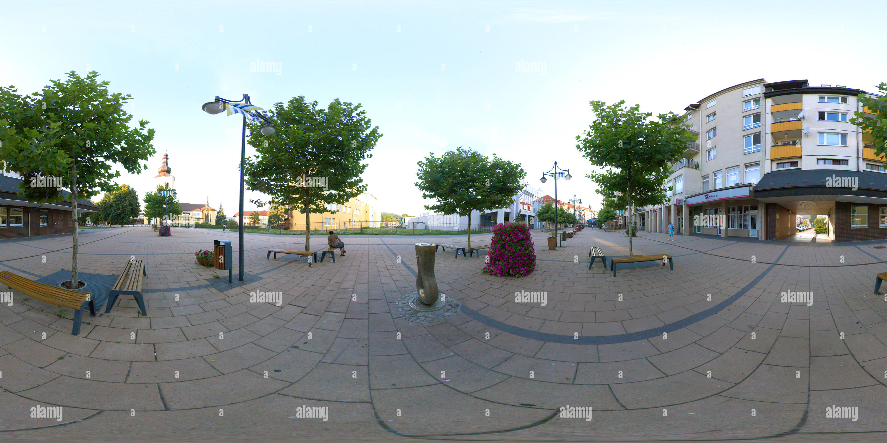 360° view of Puchov - Pedestrian zone - Alamy