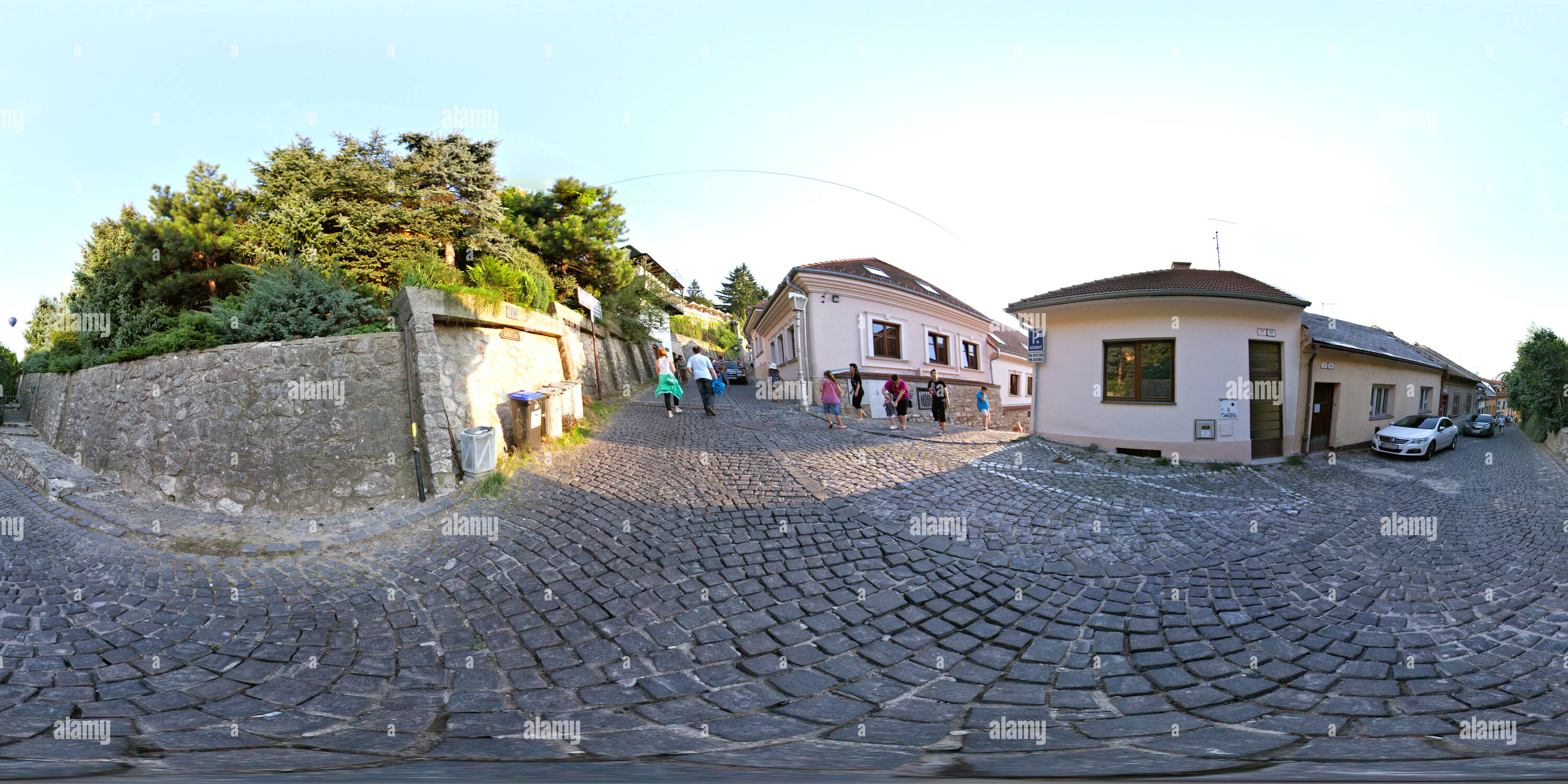 360° view of Under the Castle Walls - Alamy