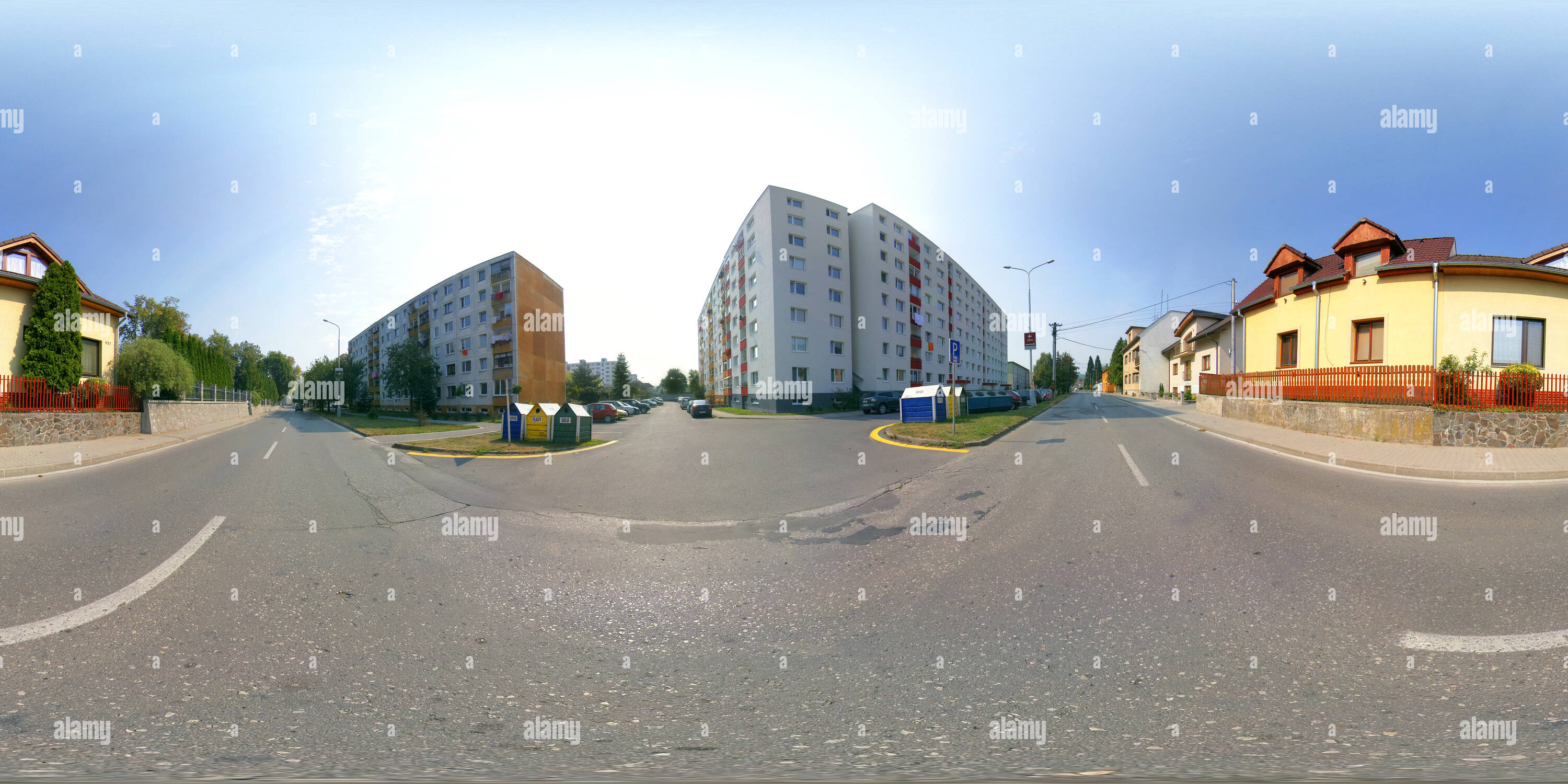 360° view of Puchov - Komenskeho street - Alamy