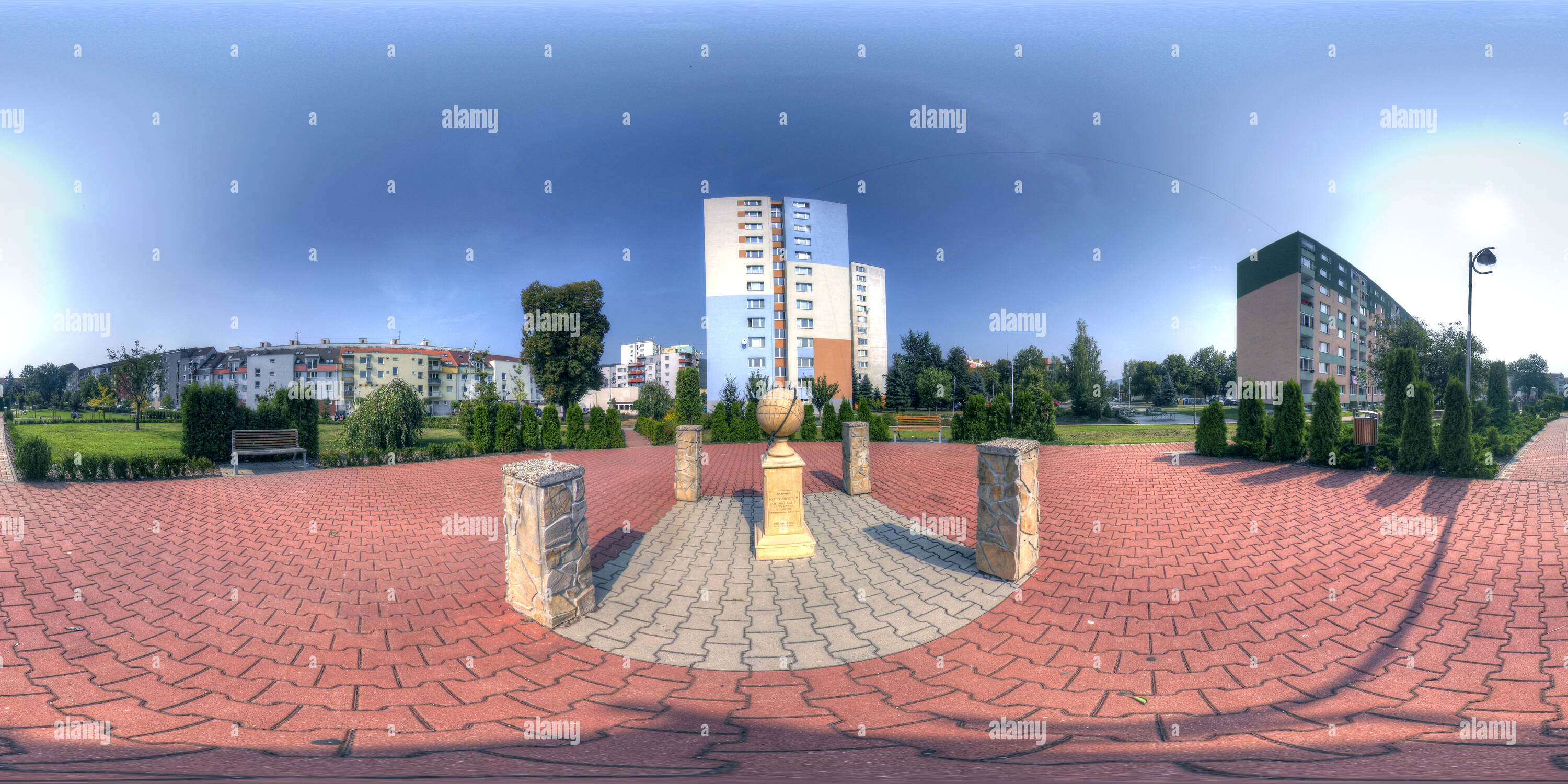 360° view of Puchov - Marczibányi Garden - Alamy