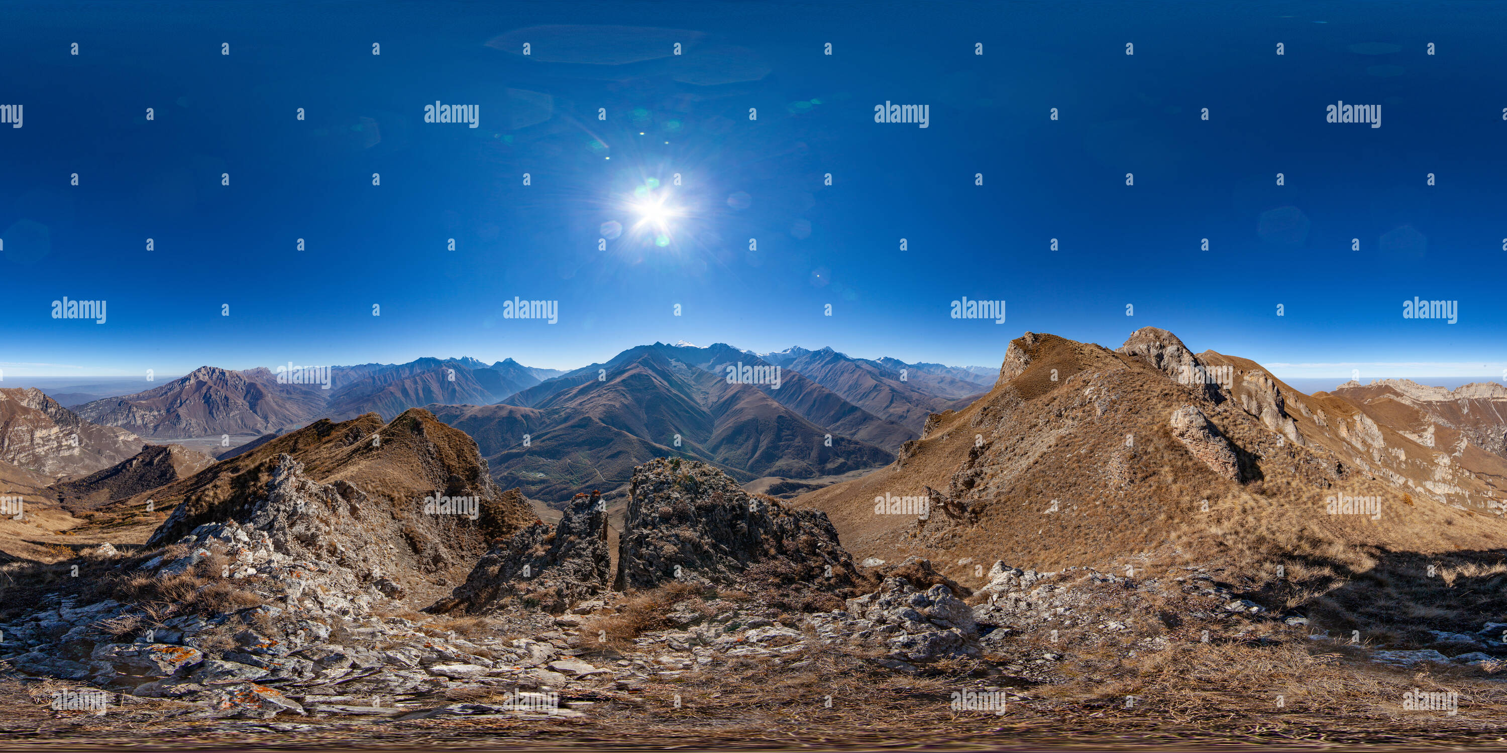 360° view of Khiakh, North Ossetia, Caucasus, Russia - Alamy