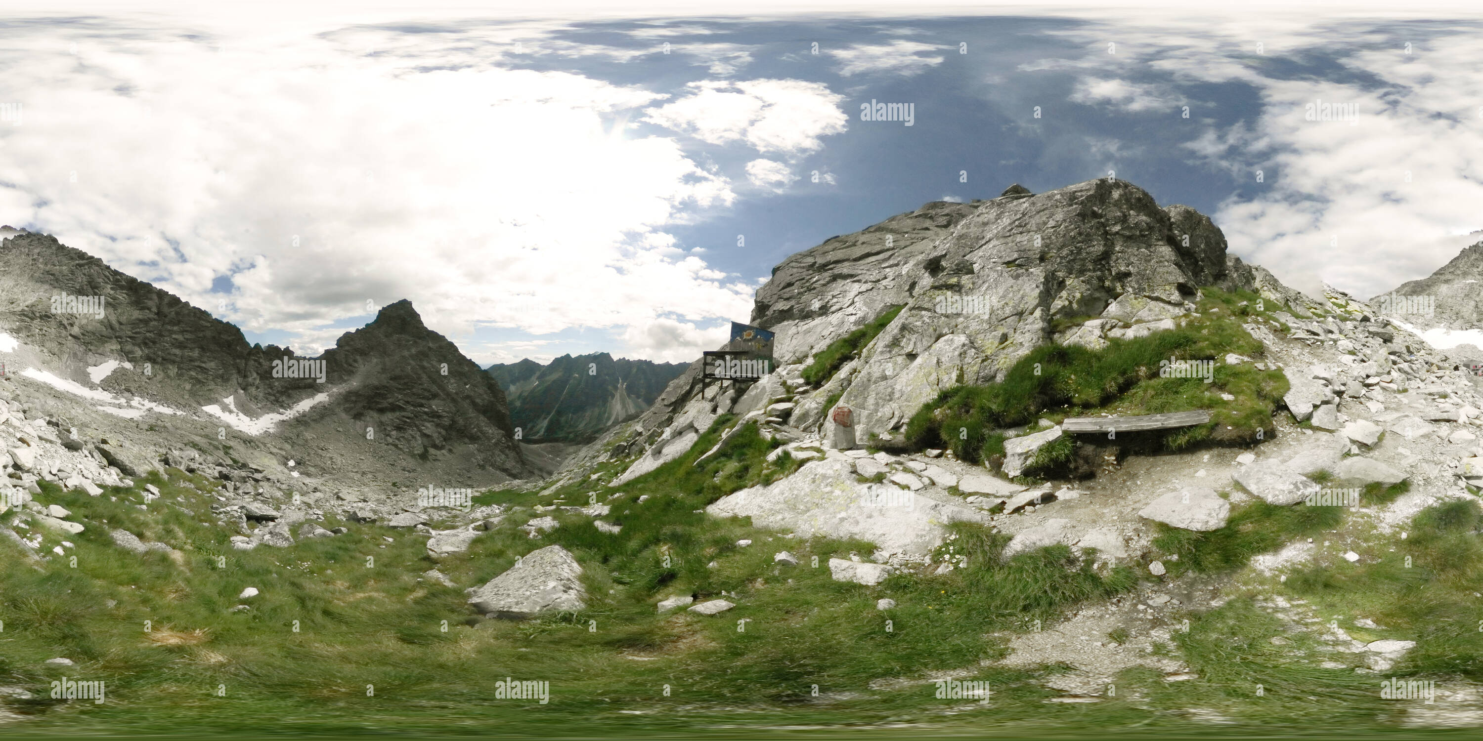 360° view of Chata pod Rysmi WC, Vysoké Tatry - Alamy