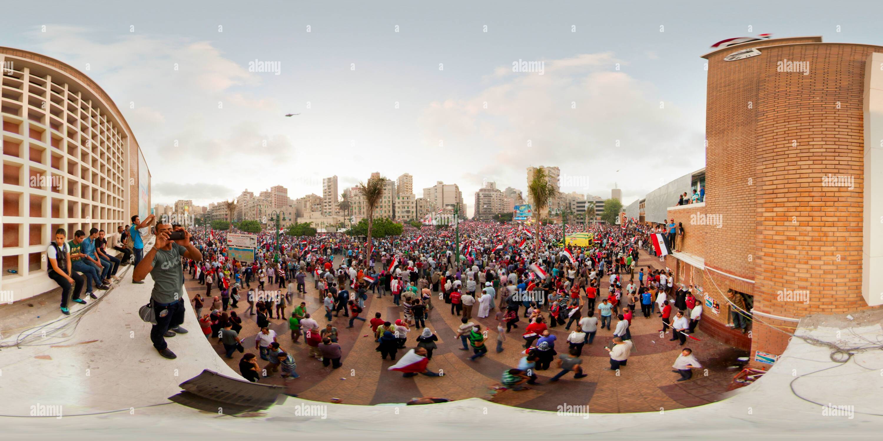 360° view of 30June2013 Egyptian Revolution - Alamy