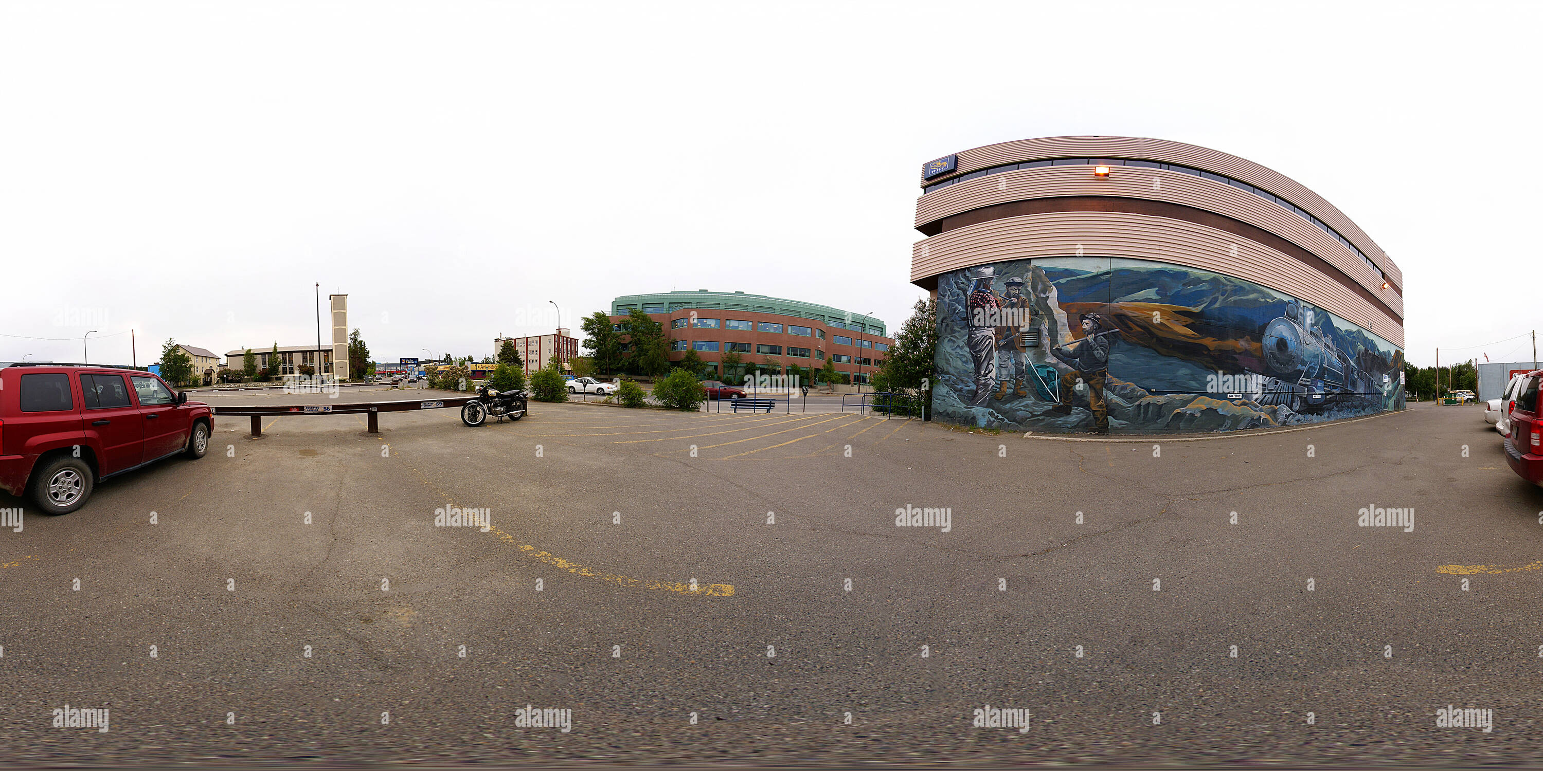 360° view of Skagway Painted Buildings - Alamy