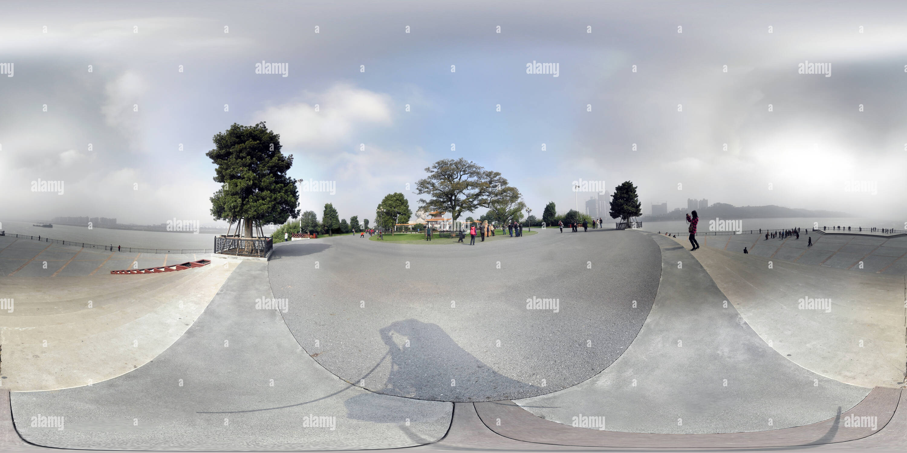 360° view of The head of Orange Island , Changsha - Alamy