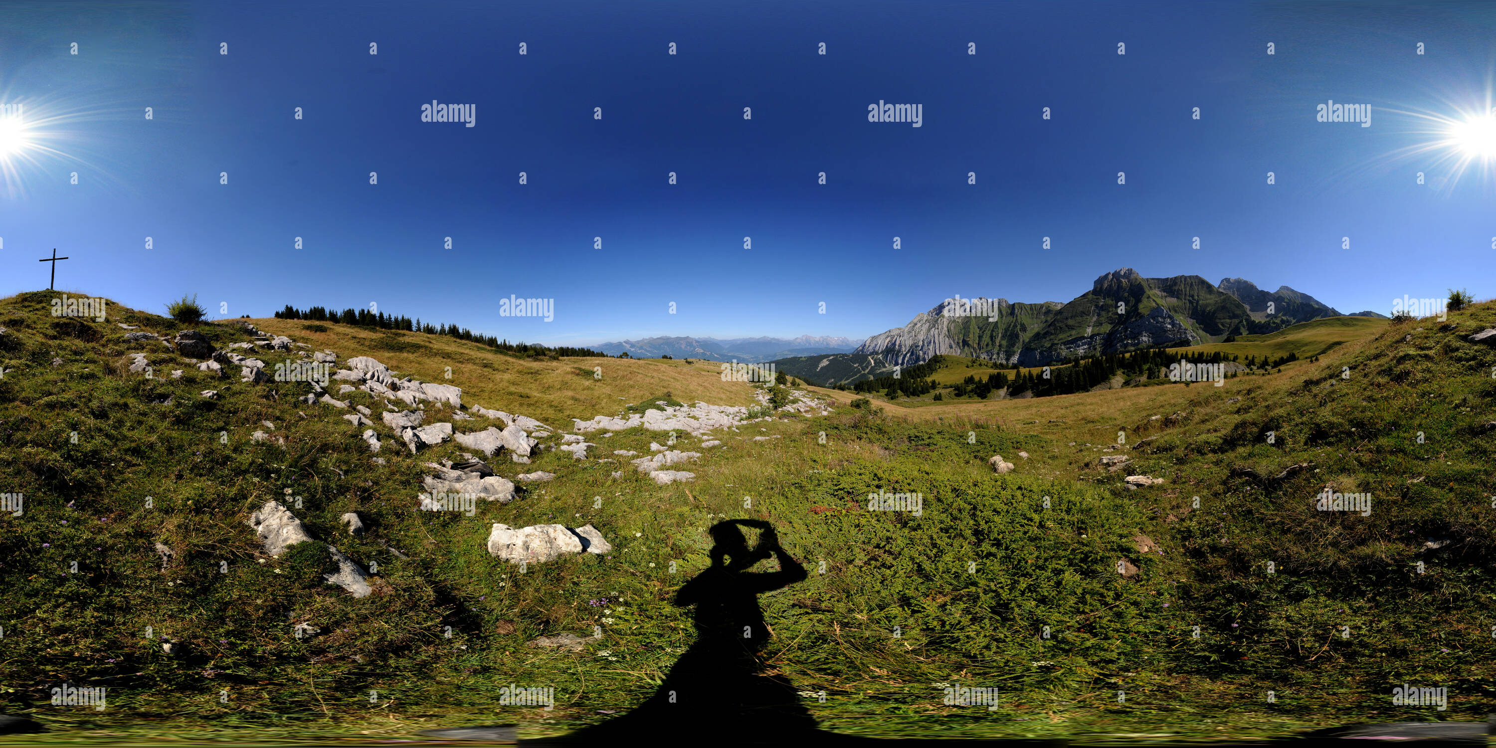 360° view of plateau de Cenise - Alamy