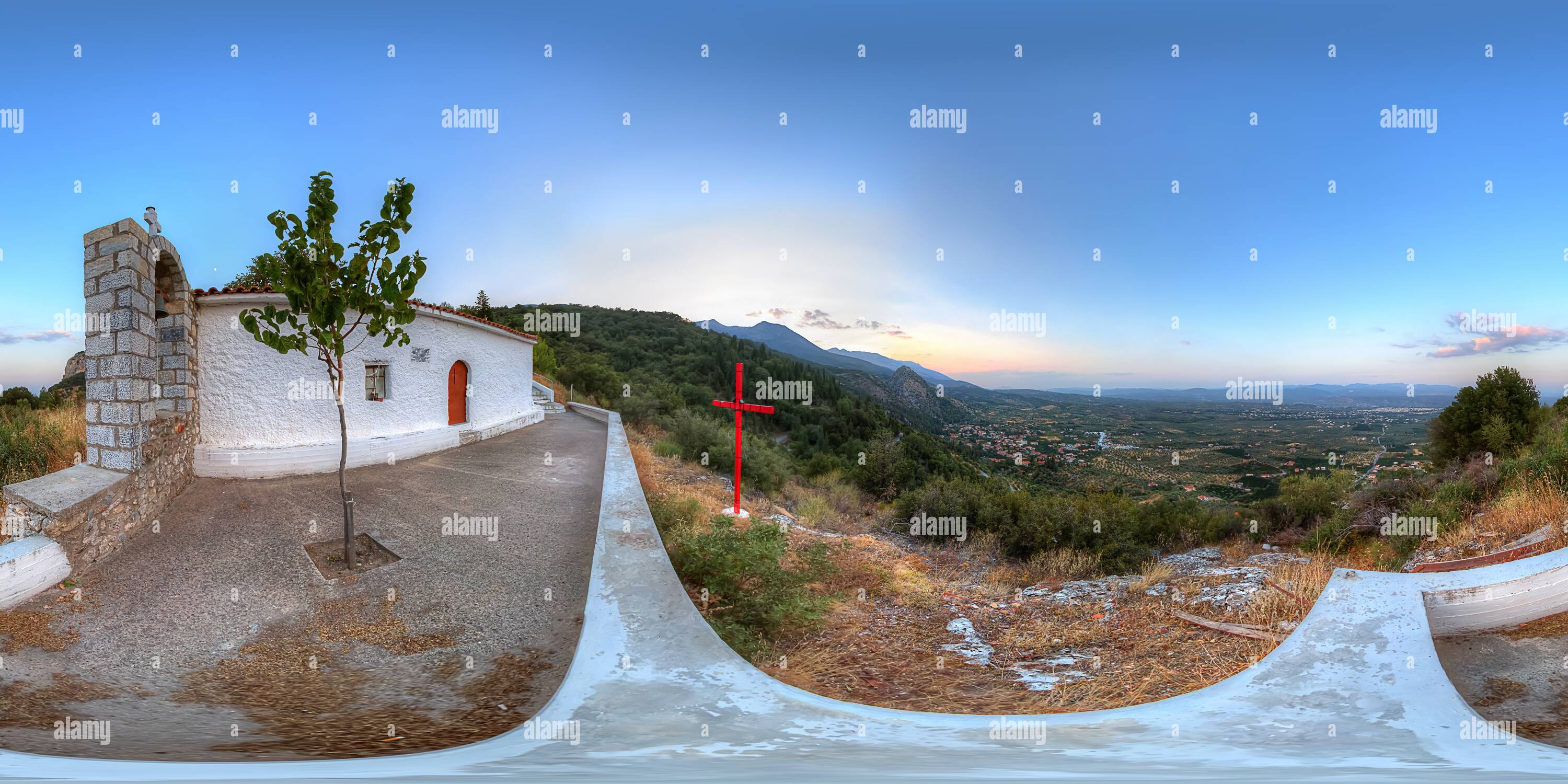 Mistras castle view hi-res stock photography and images - Alamy