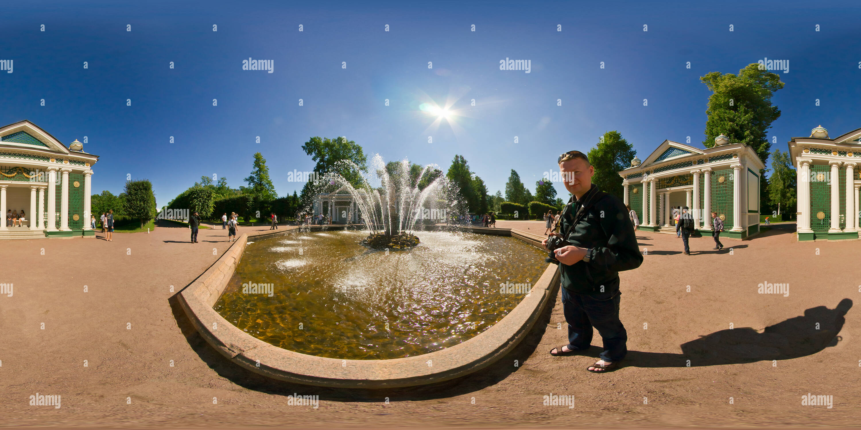 360° view of The Eva Fountain - Alamy