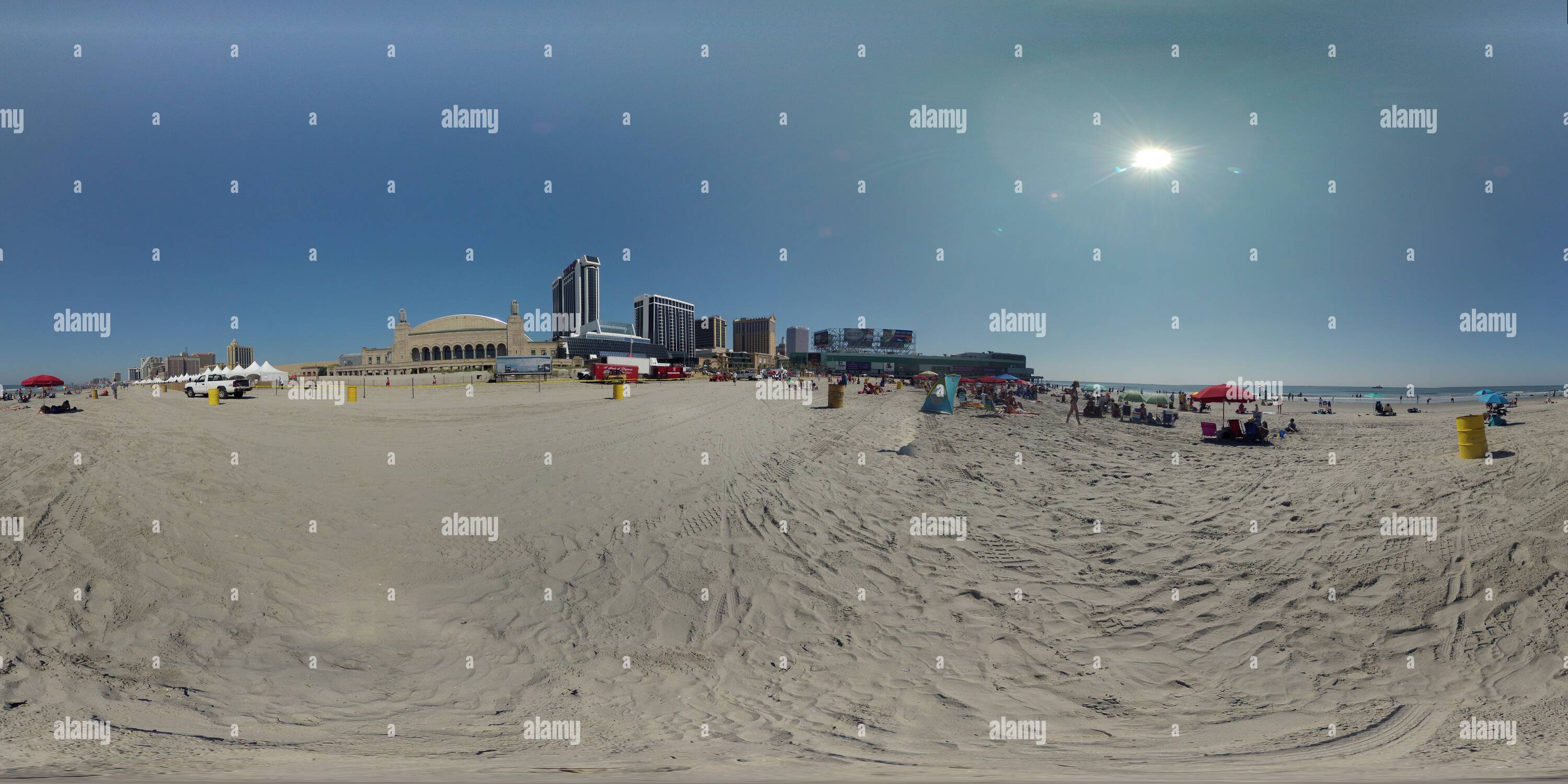 360° view of Atlantic City Beach Ocean - Alamy