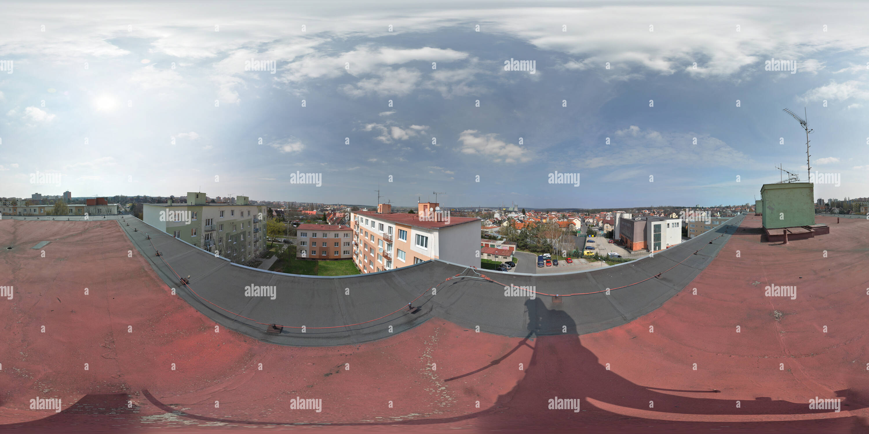 360° view of Rooftop at Kročehlavy center - Alamy