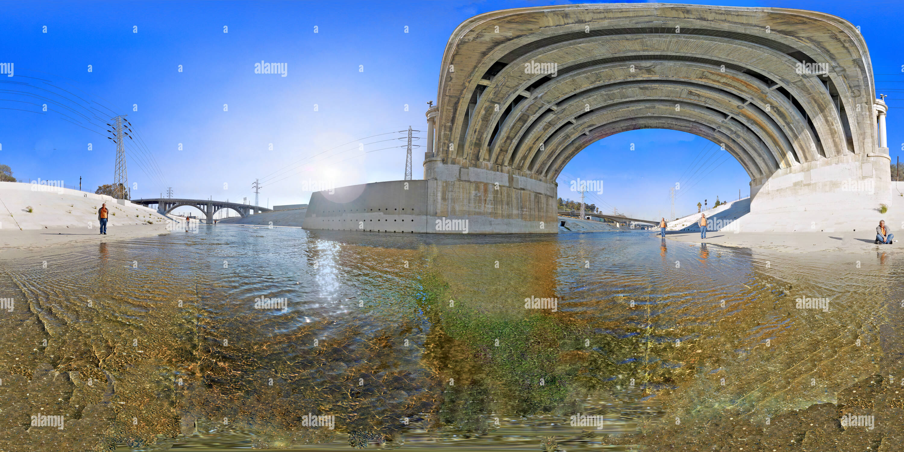360° view of Under the Spring Street Bridge - Alamy