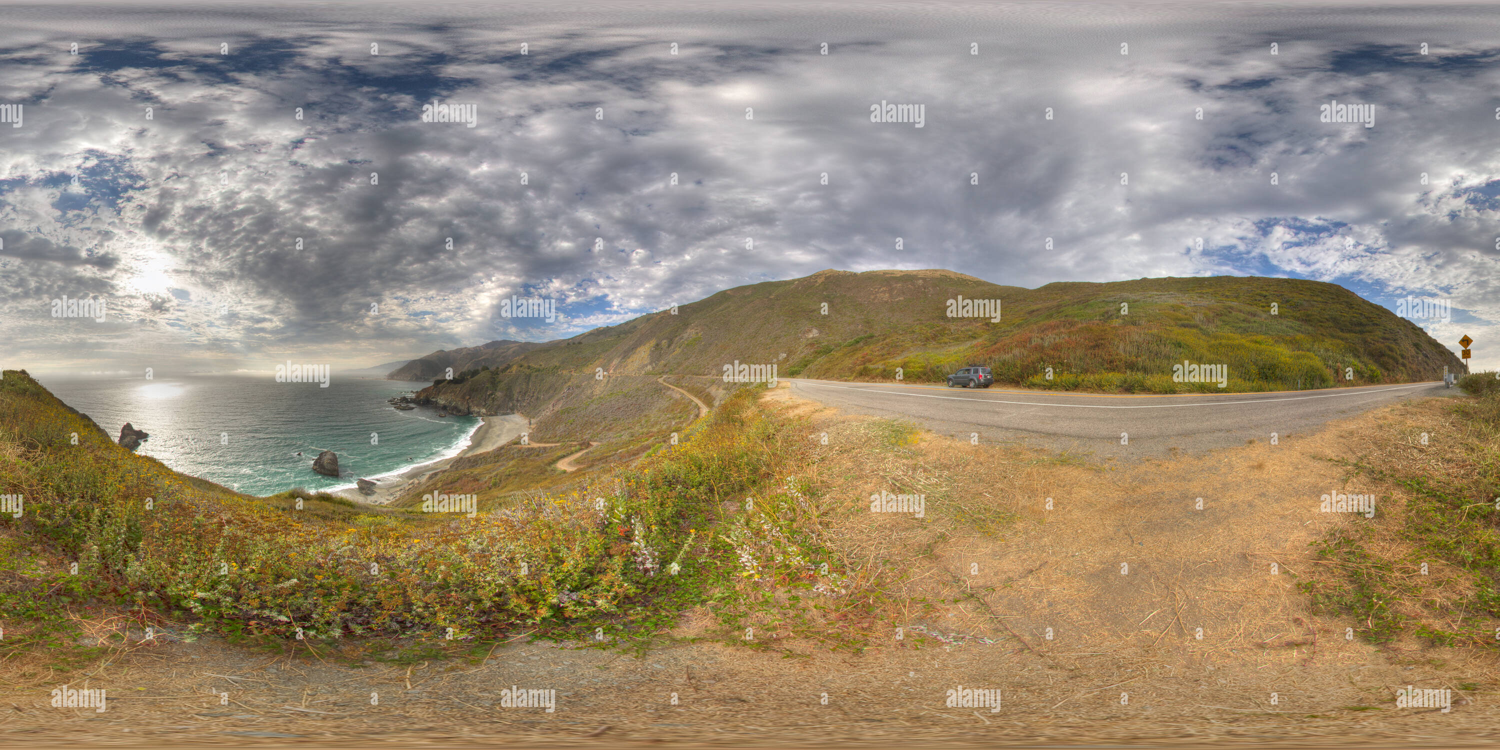 360° view of Californias Famous HWY 1 - Alamy