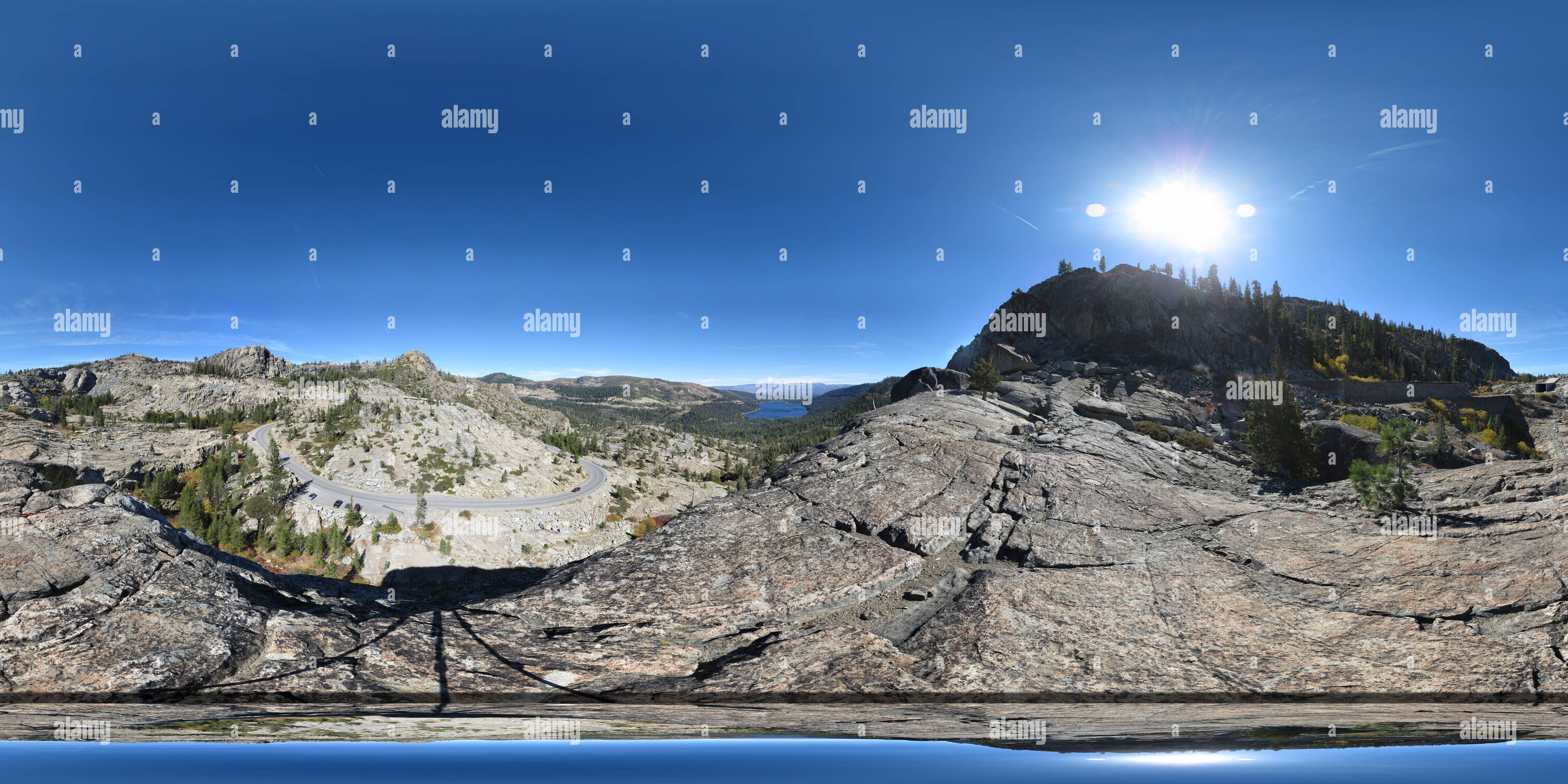 360° view of Donner Summit Panorama - Alamy