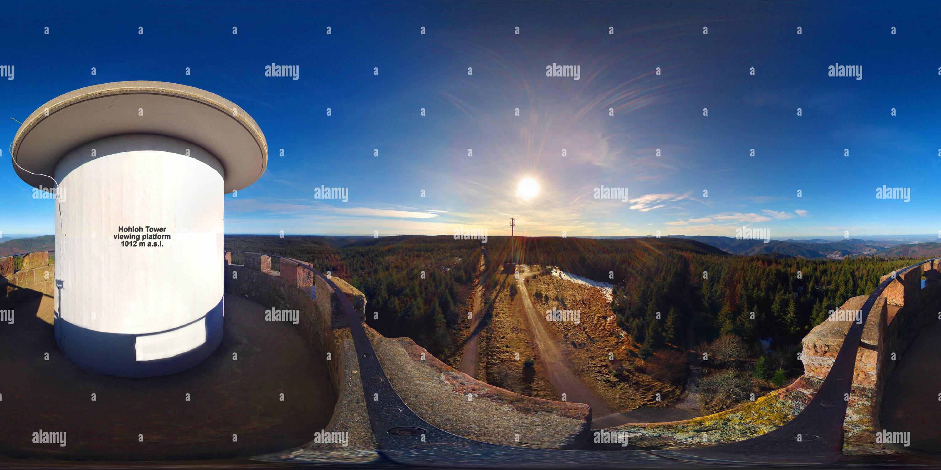 360° view of 20121229 Hohloh Tower - Alamy