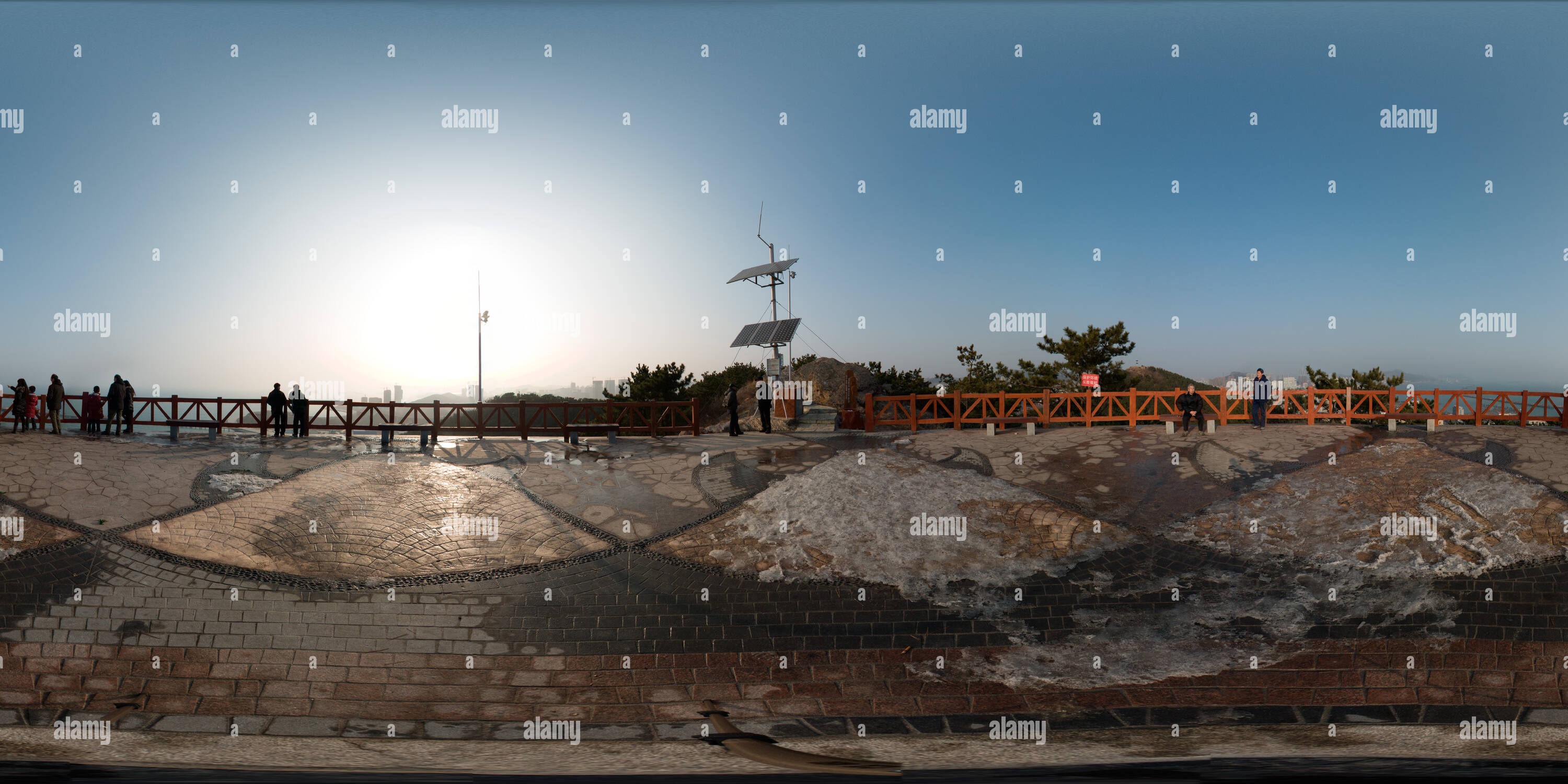 360° view of Xijian Moutain(at the platform - Alamy