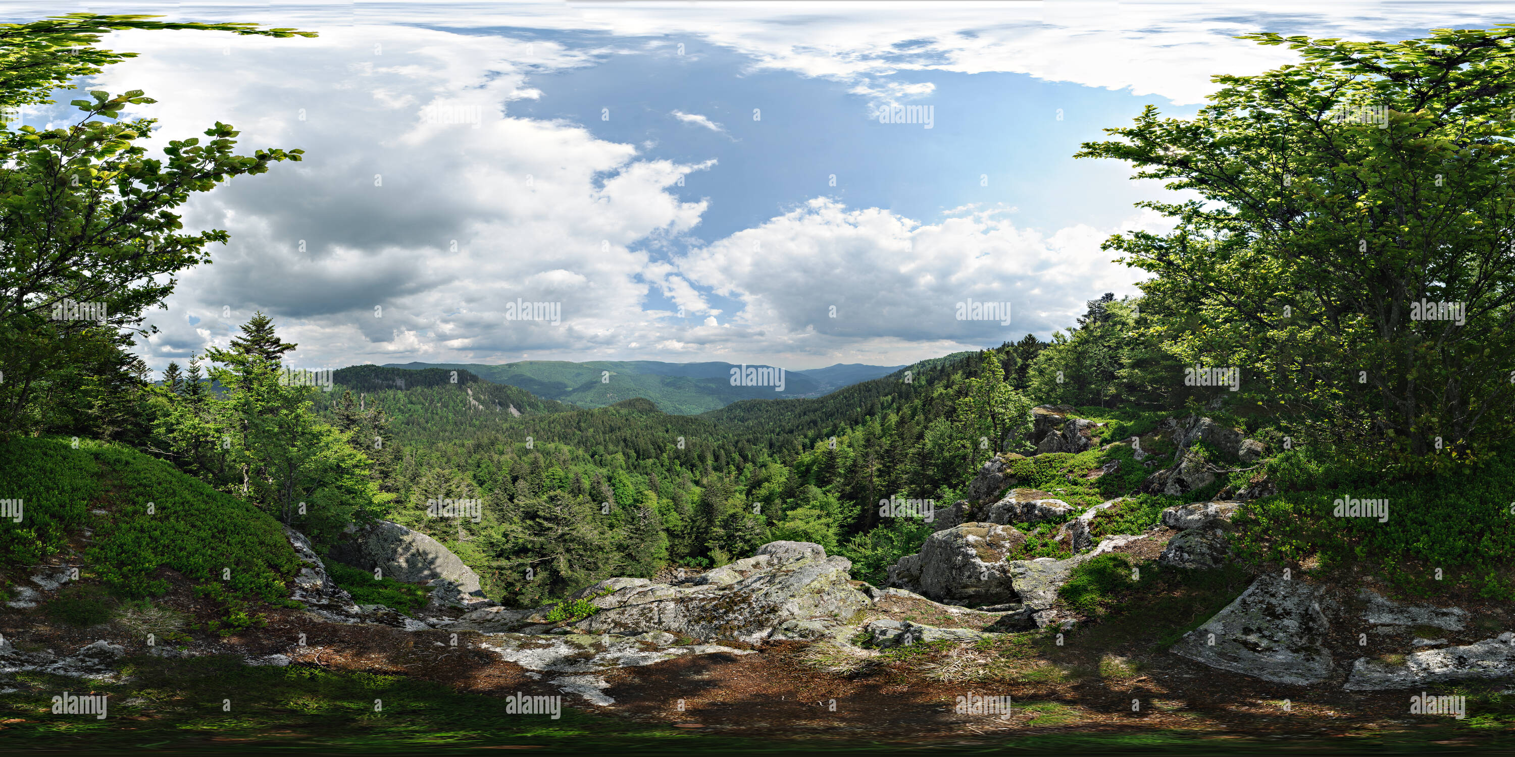 360° view of La Vallée de la Thur - Thur Valley - Alamy