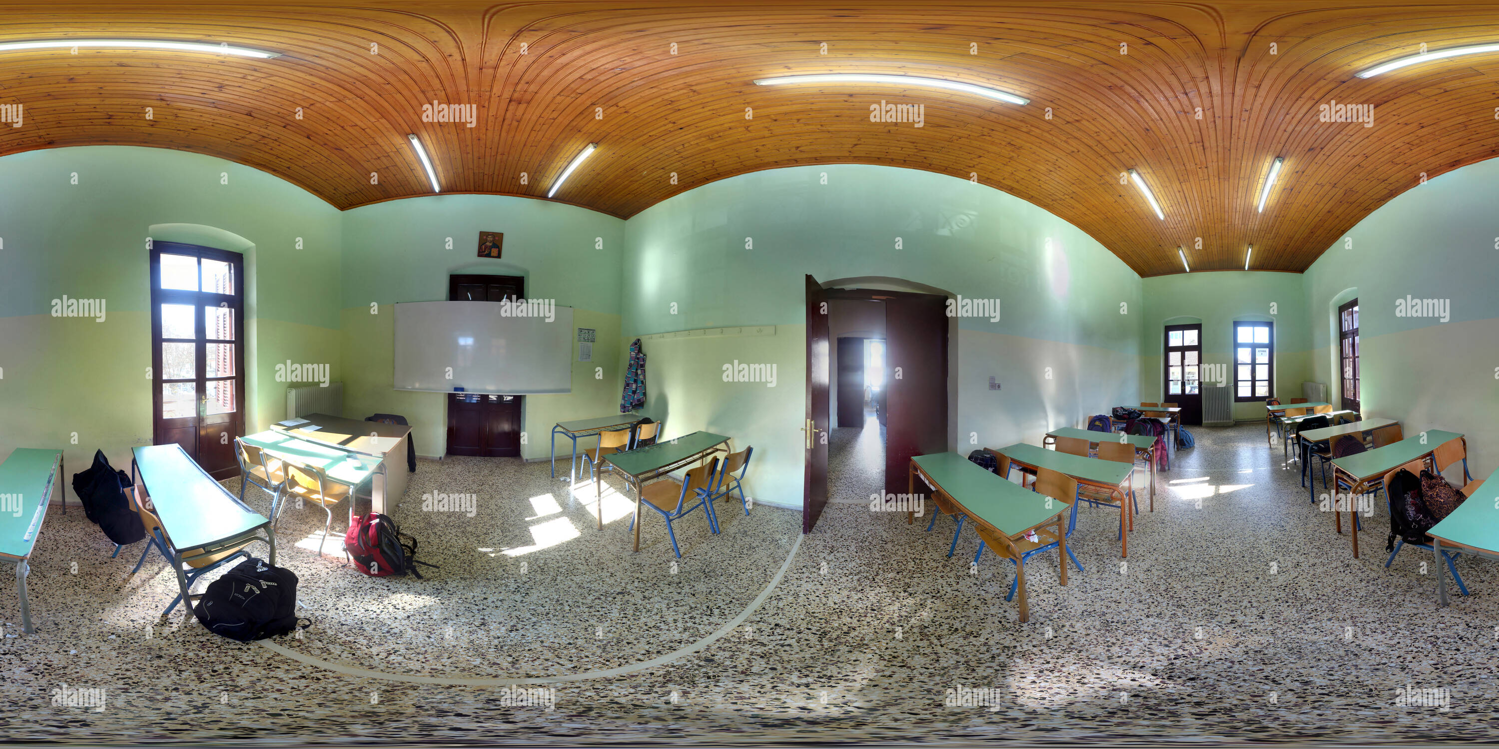360° view of Classroom of the 7th Lyceum of Ioannina - Alamy